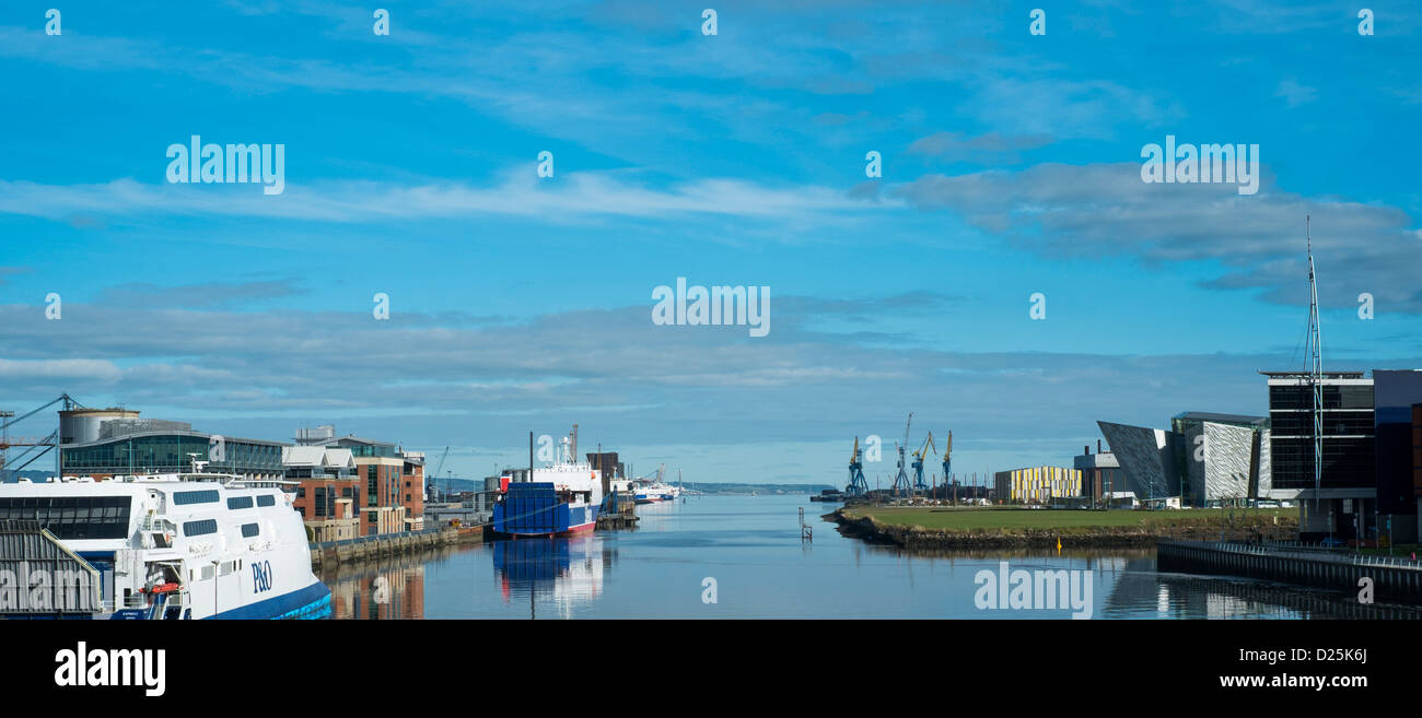 Victoria Channel Belfast Lough Stock Photo - Alamy