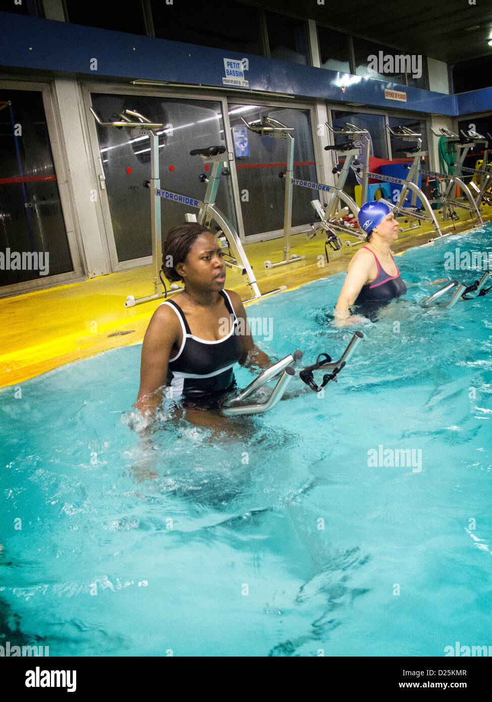 The water bicycle in swimming pool hi-res stock photography and images ...
