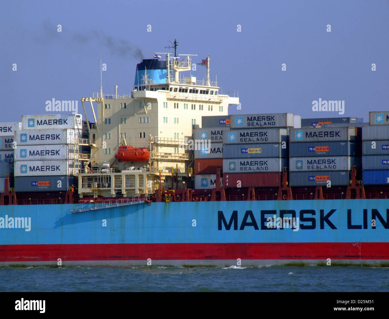 Cargo container ship Stock Photo - Alamy
