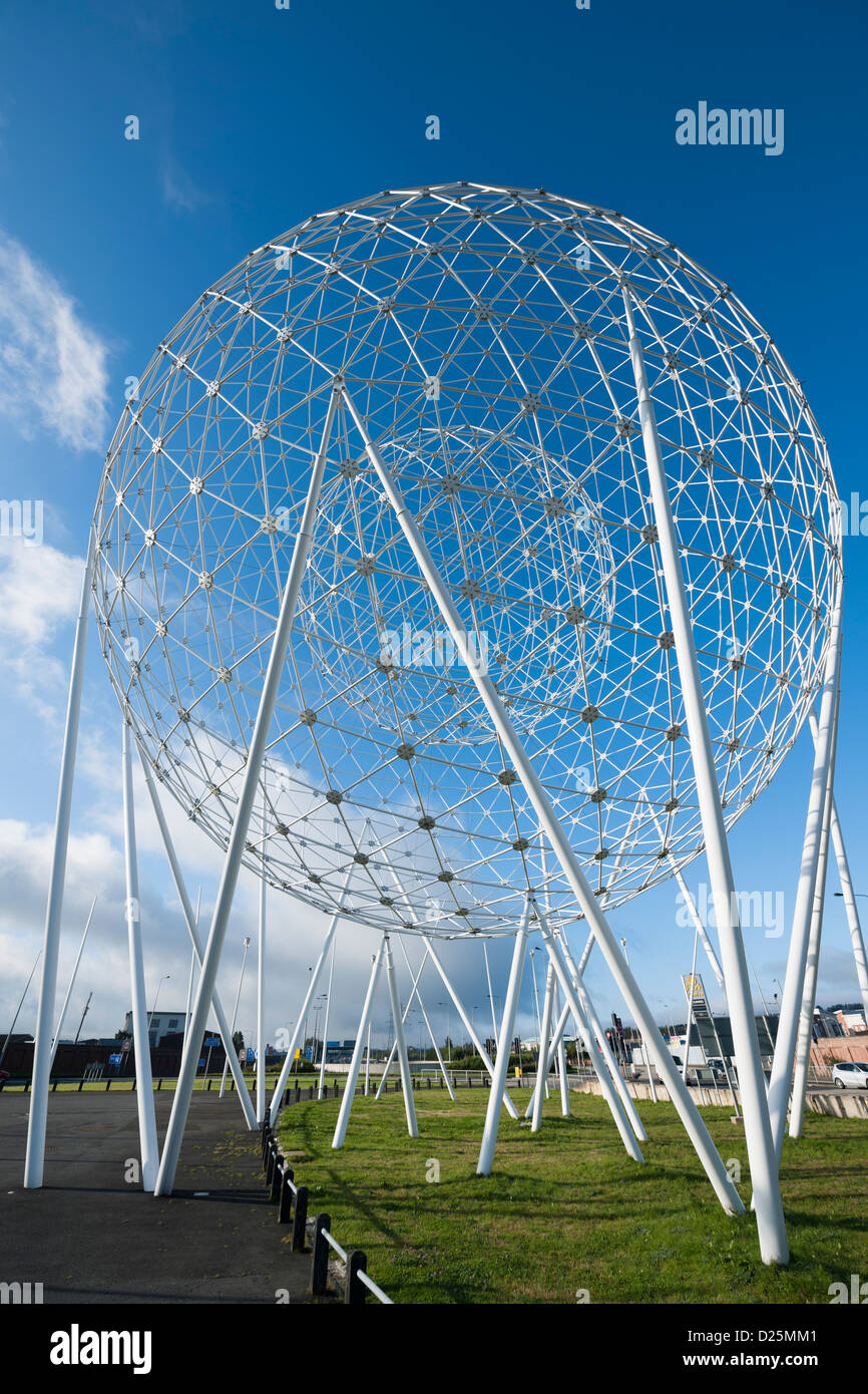Belfast Sculpture RISE by artist Wolfgang Buttress Stock Photo - Alamy