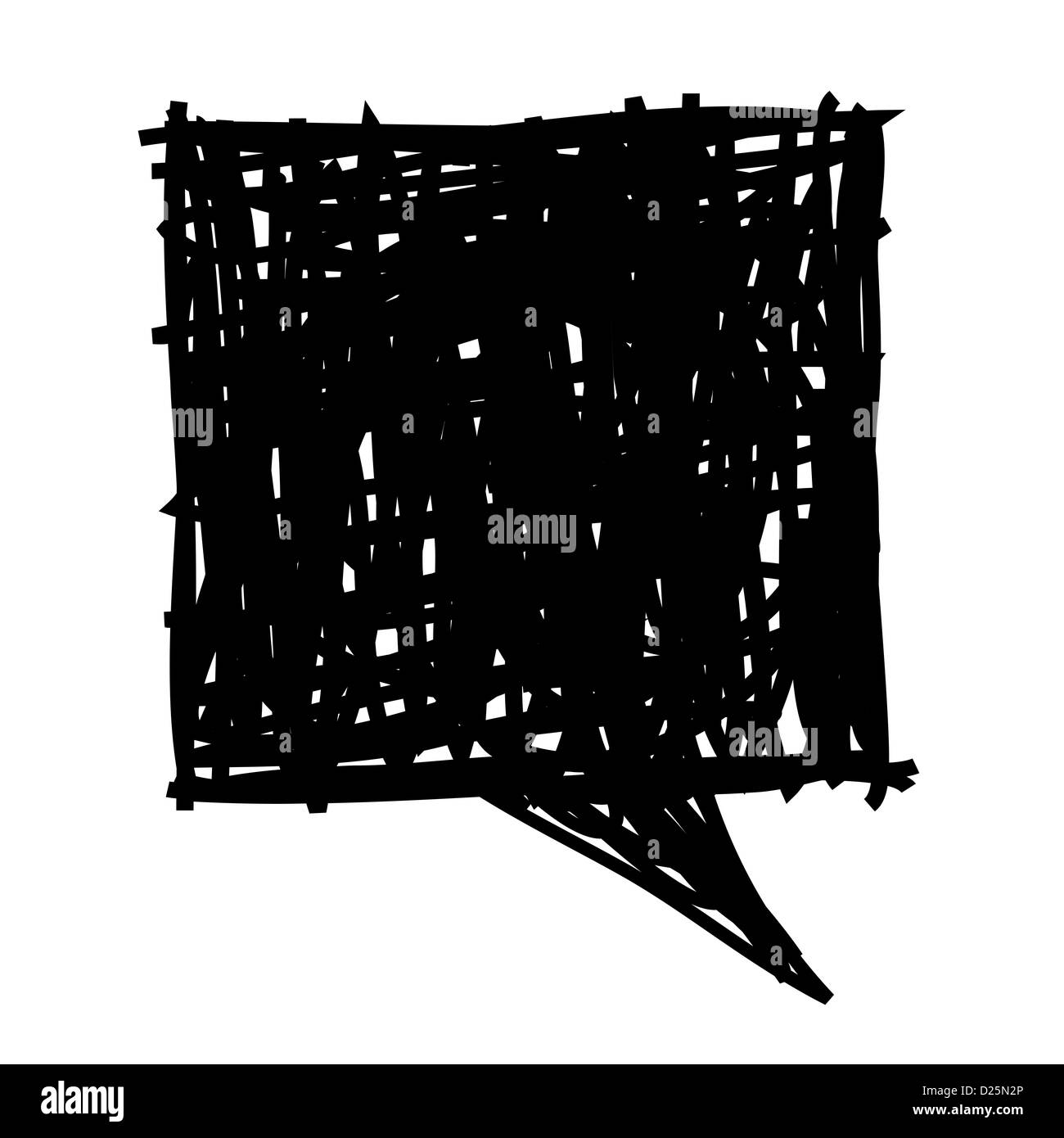 hand drawn sketch bubble Stock Photo - Alamy