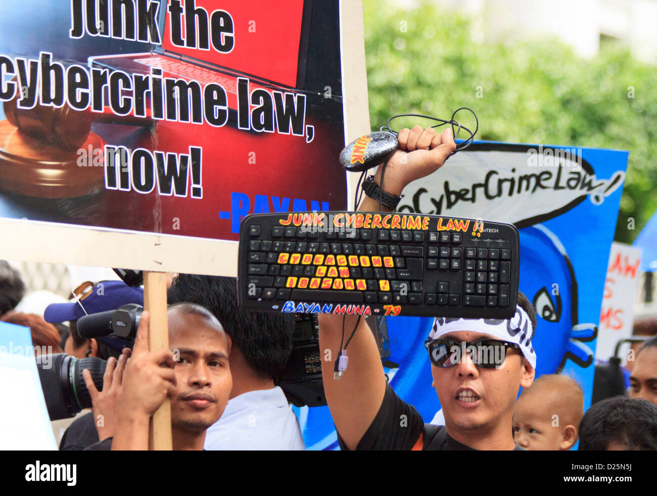 Anti-Cybercrime law protest in the Philippines Stock Photo - Alamy