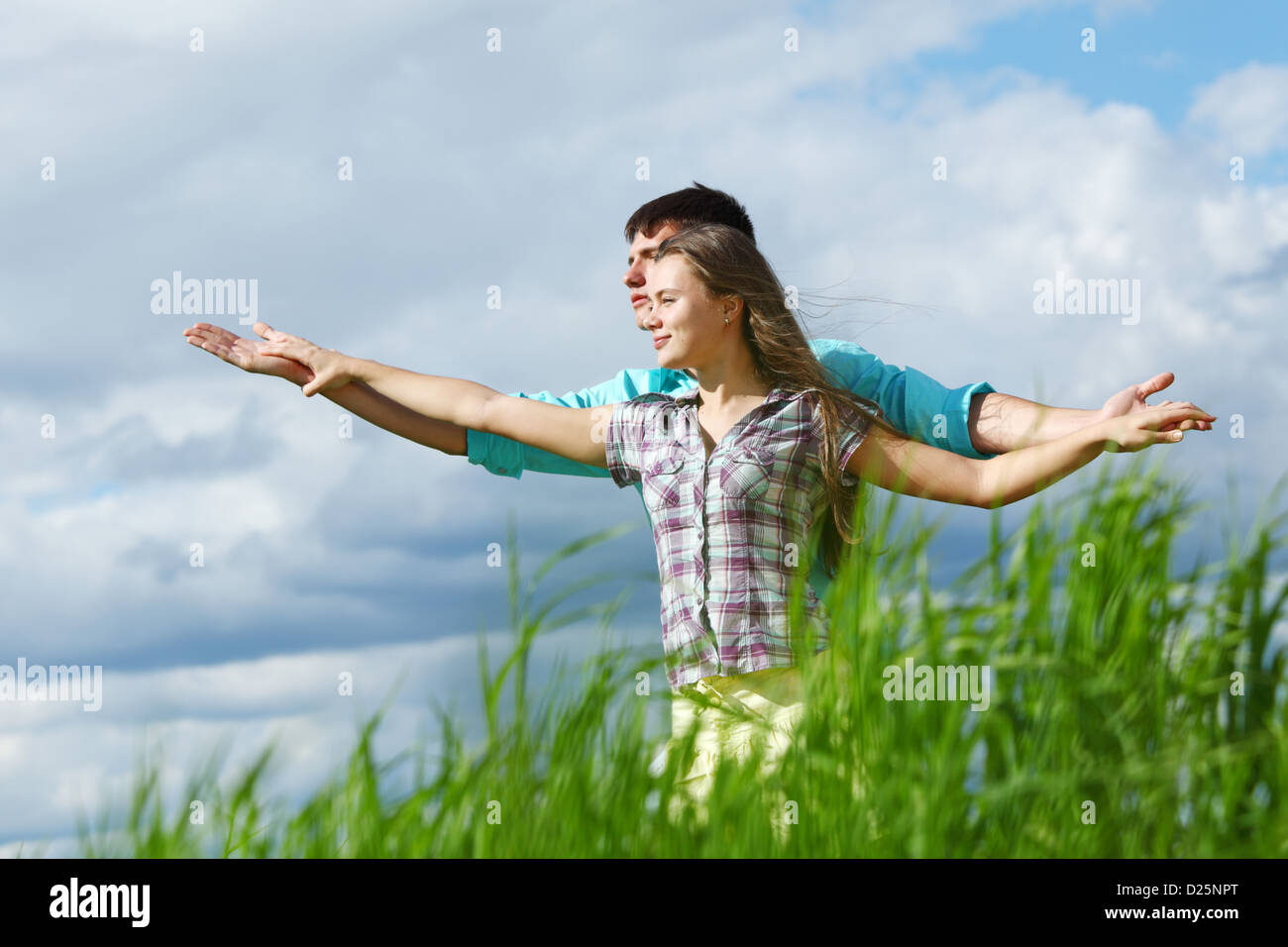 lover hug in the sky close up Stock Photo - Alamy