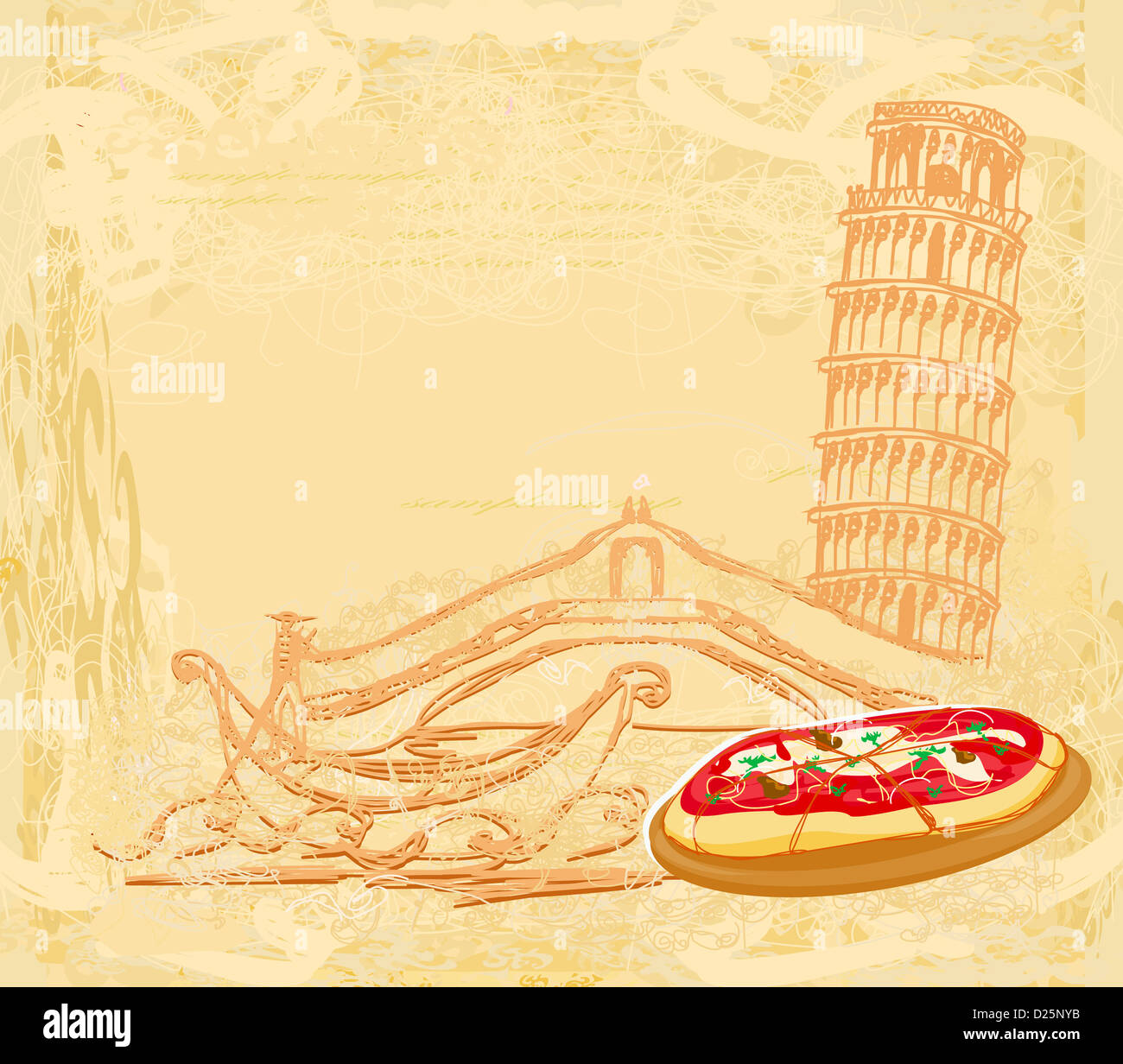 Symbols of Italy Stock Photo - Alamy