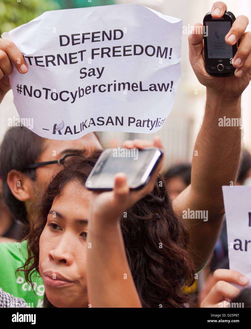 Anti-Cybercrime law protest in the Philippines Stock Photo - Alamy
