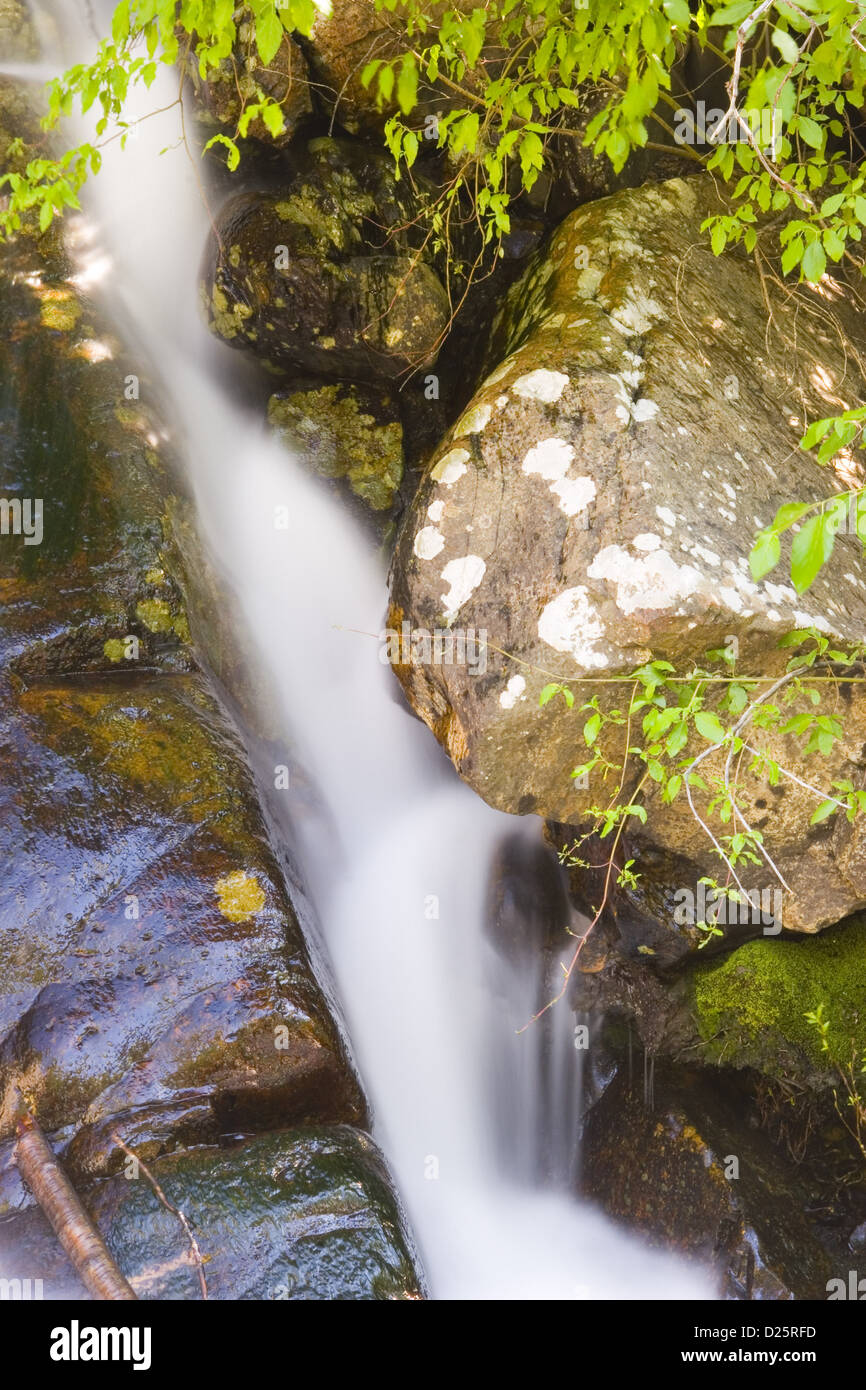 Waterfall and Rocks Stock Photo - Alamy