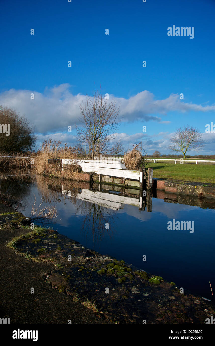 Saul Junction Sharpness Canal Gloucestershire UK Stock Photo - Alamy