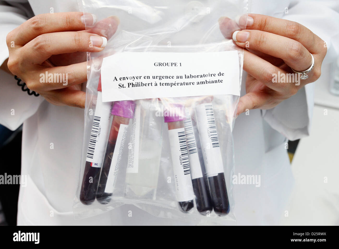 Blood sample barcode hi-res stock photography and images - Alamy