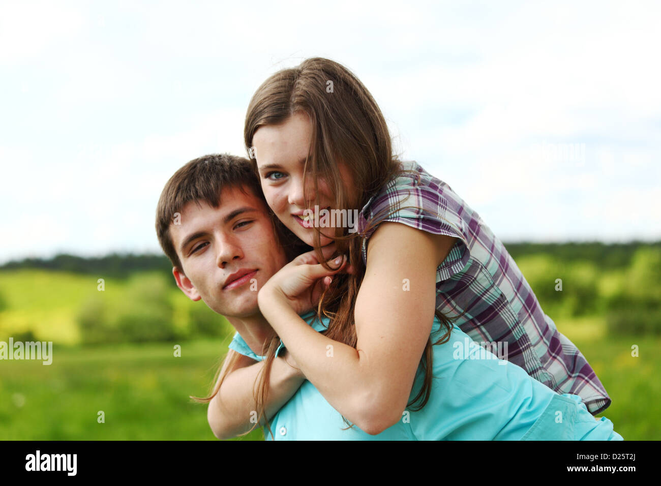 love hug of two lowers Stock Photo - Alamy