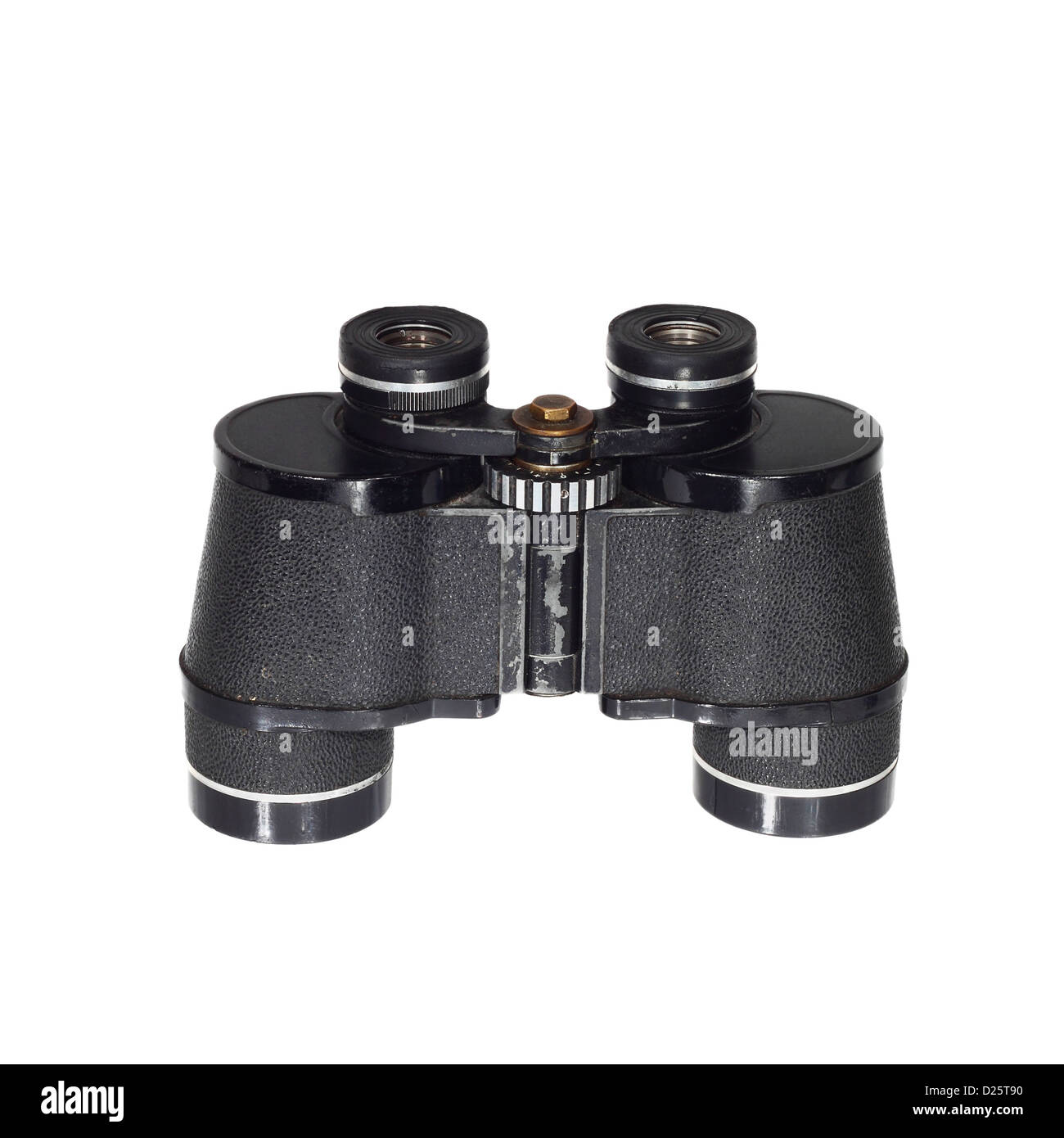 Vintage field binoculars isolated on white background Stock Photo - Alamy