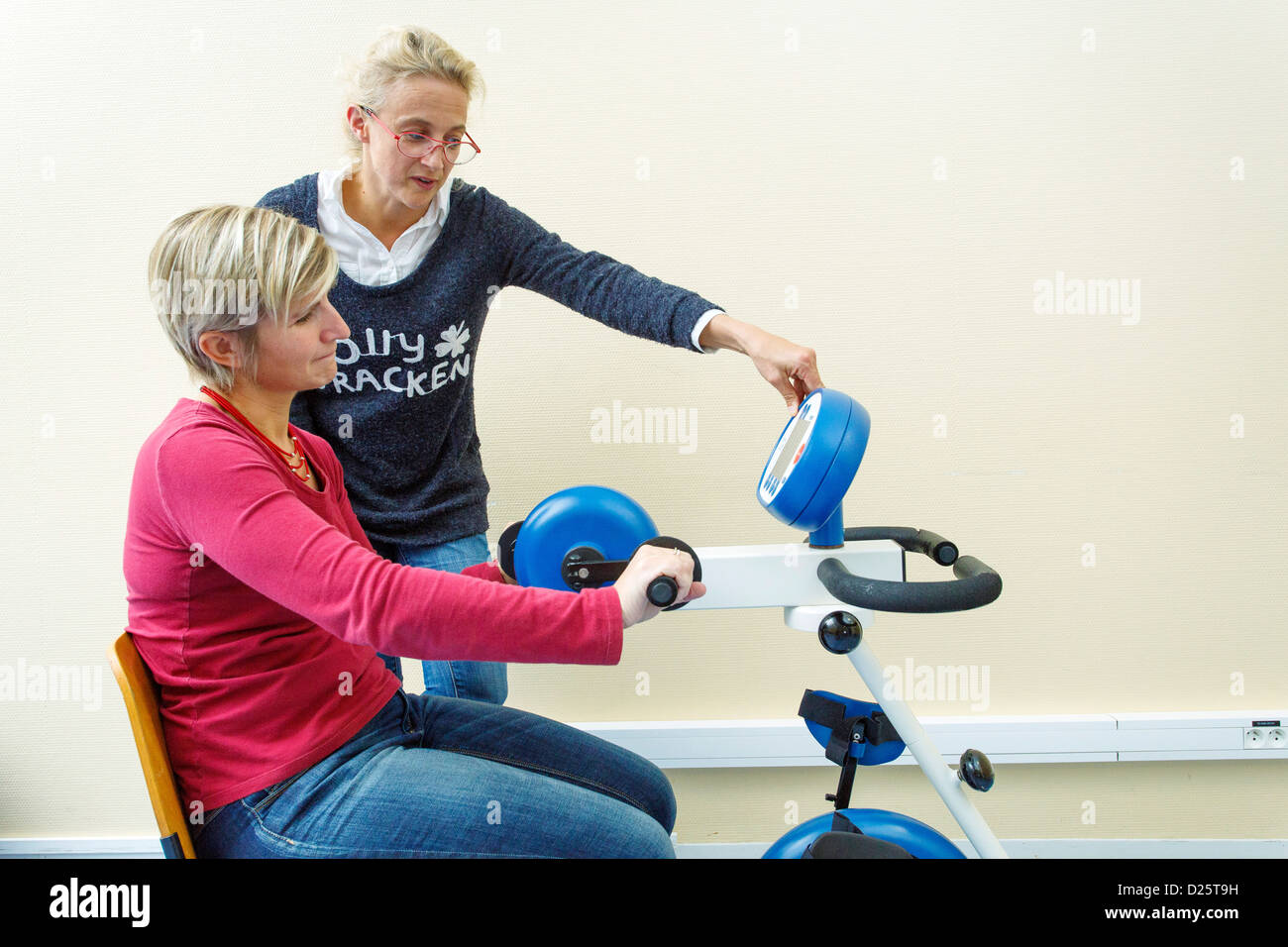 WOMAN IN REHABILITATION Stock Photo - Alamy