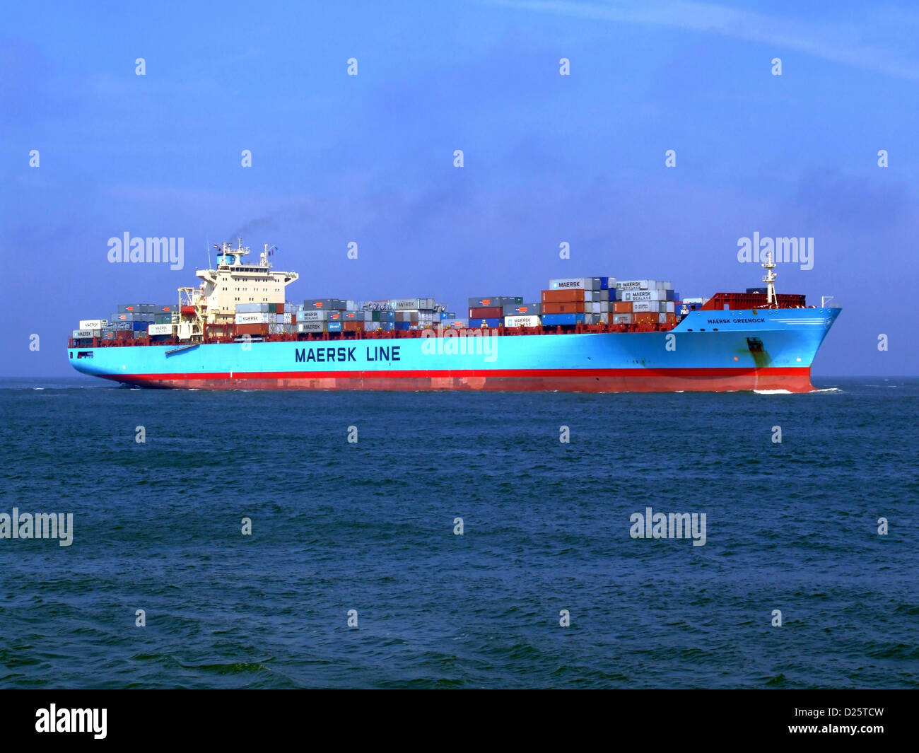 Merchant cargo container ships Stock Photo - Alamy