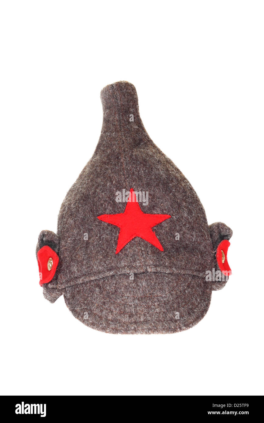 Vintage Budenovka (wool cavalry helmet) used in old soviet Red army ...