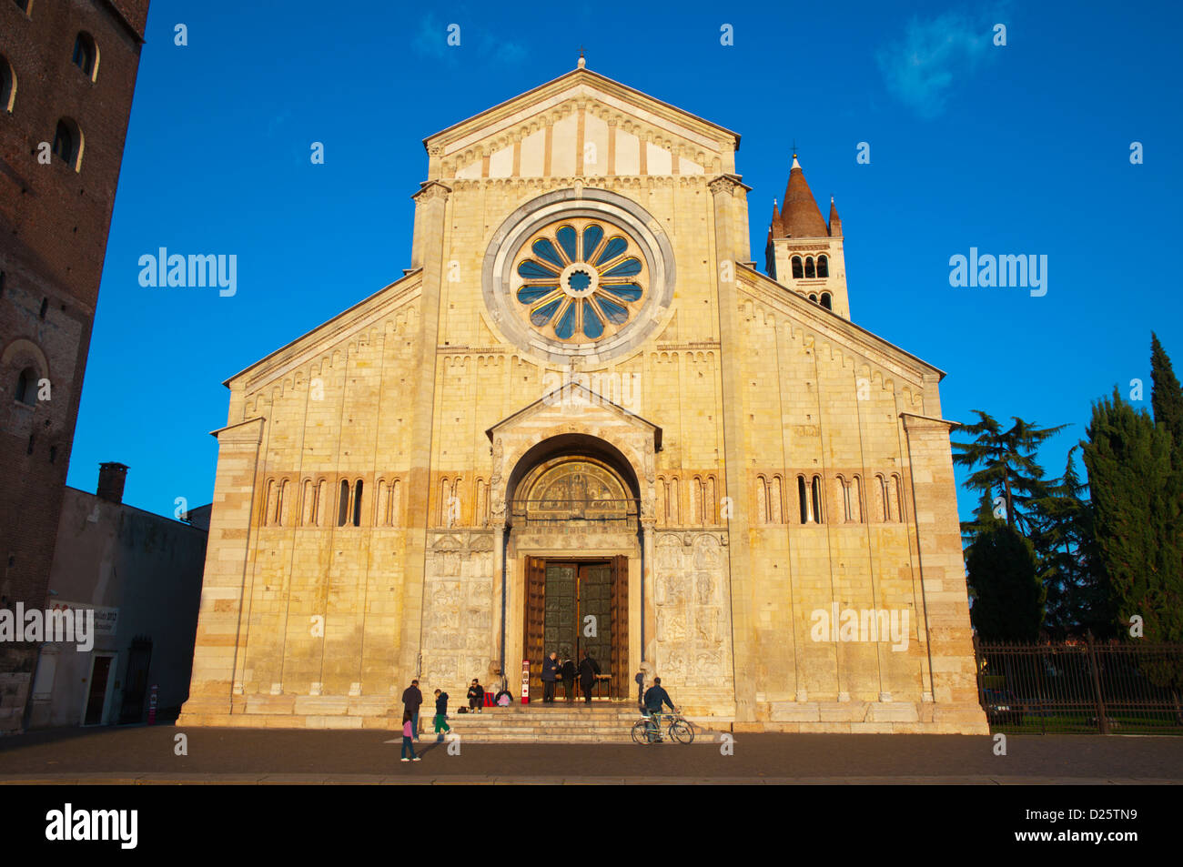 Basilica di San Zeno Maggiore church Verona city the Veneto region ...