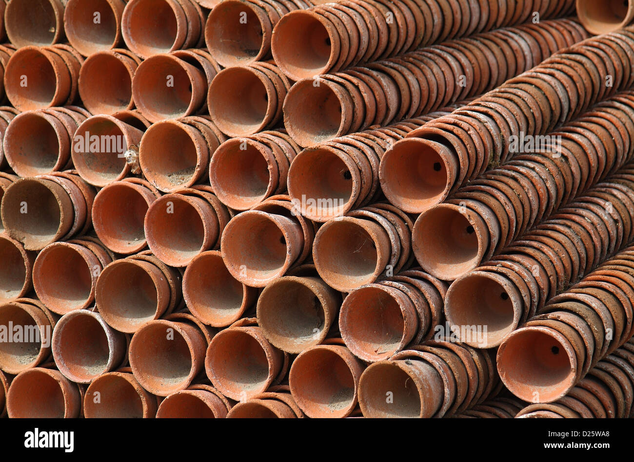 Round flower pots hi-res stock photography and images - Alamy