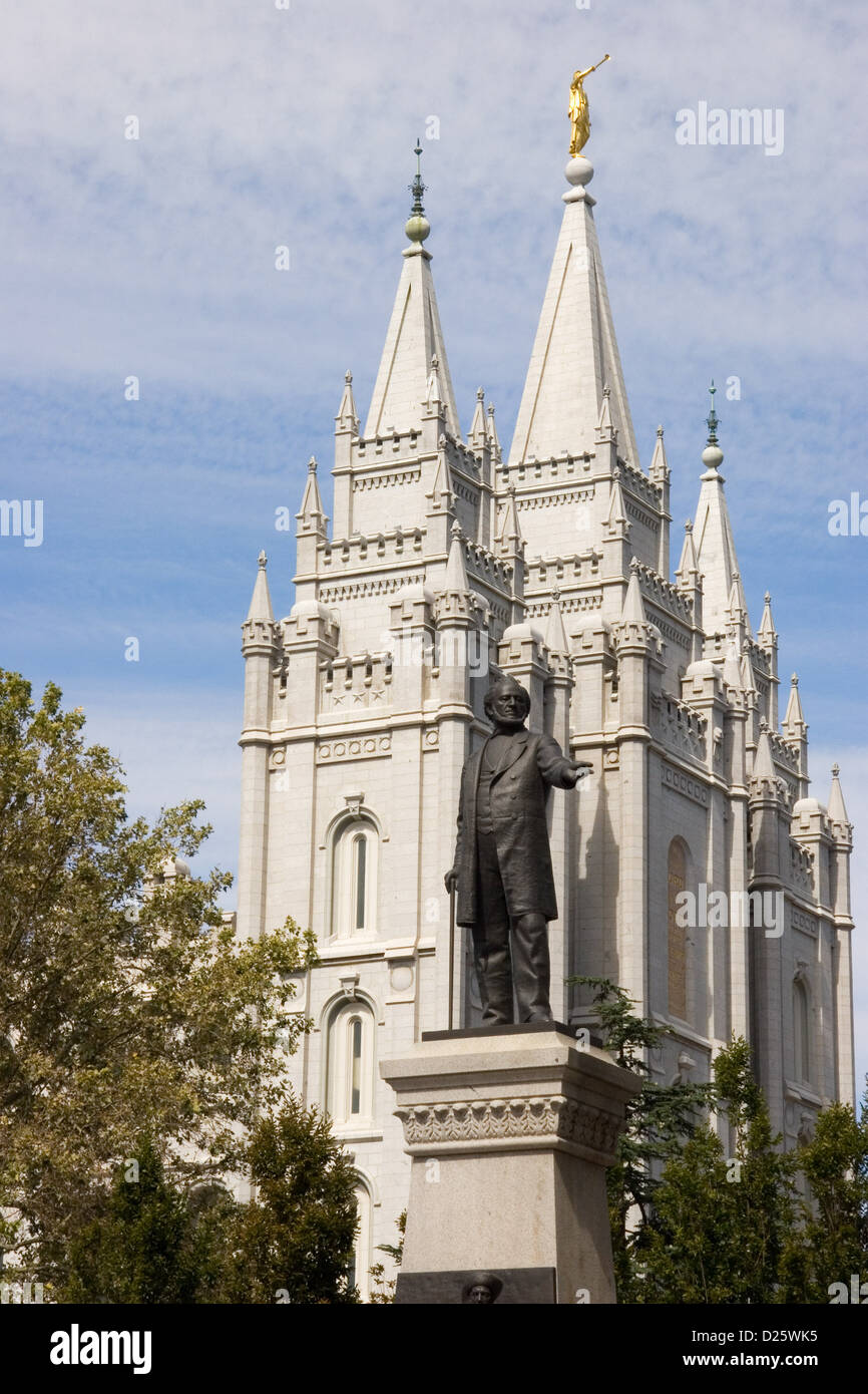 Brigham Young Statue Stock Photo - Alamy