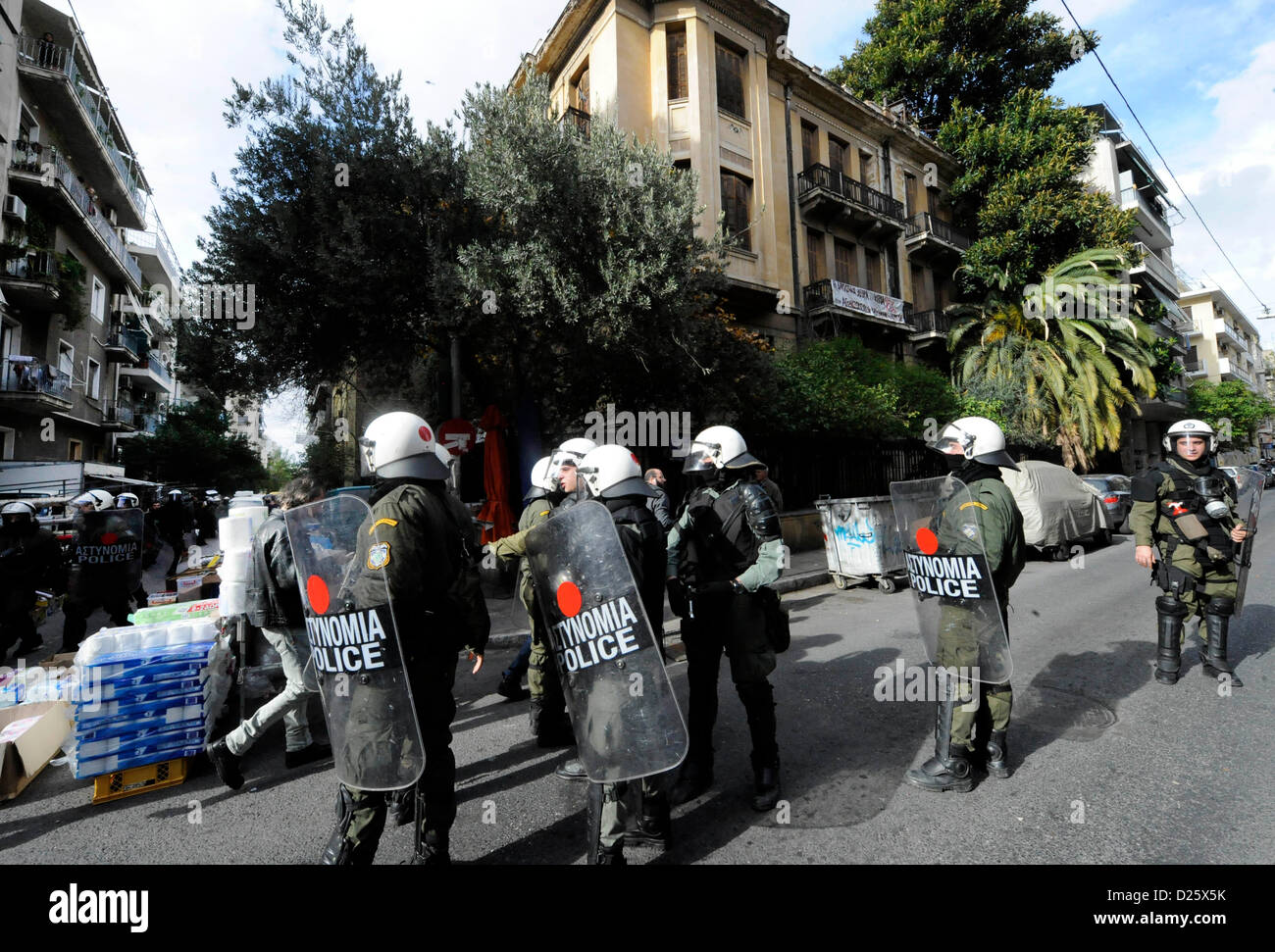 Athens, Greece. 15th January 2013. Police and police forces of the ...