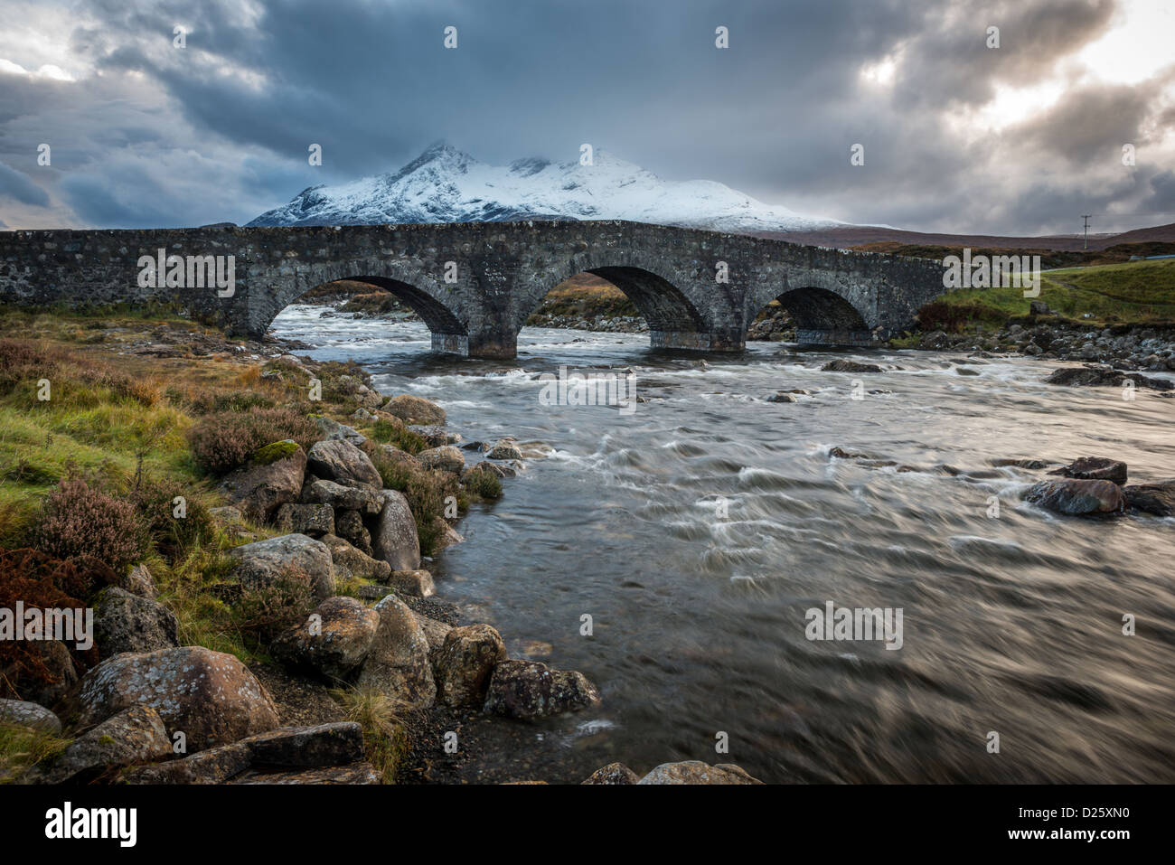 Sgurr nan Gillean from Sligachan landscape photograph on the isle of ...