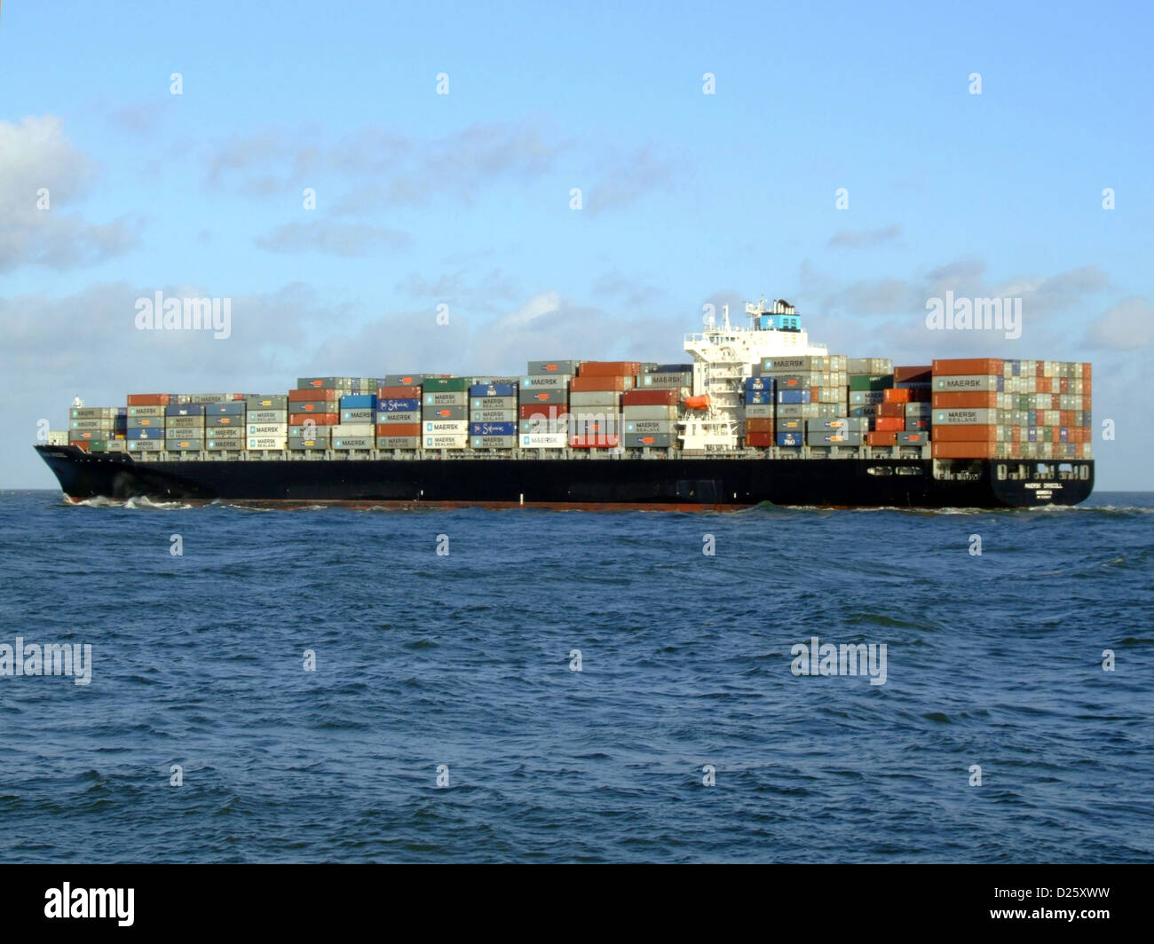 Merchant cargo container ships Stock Photo - Alamy