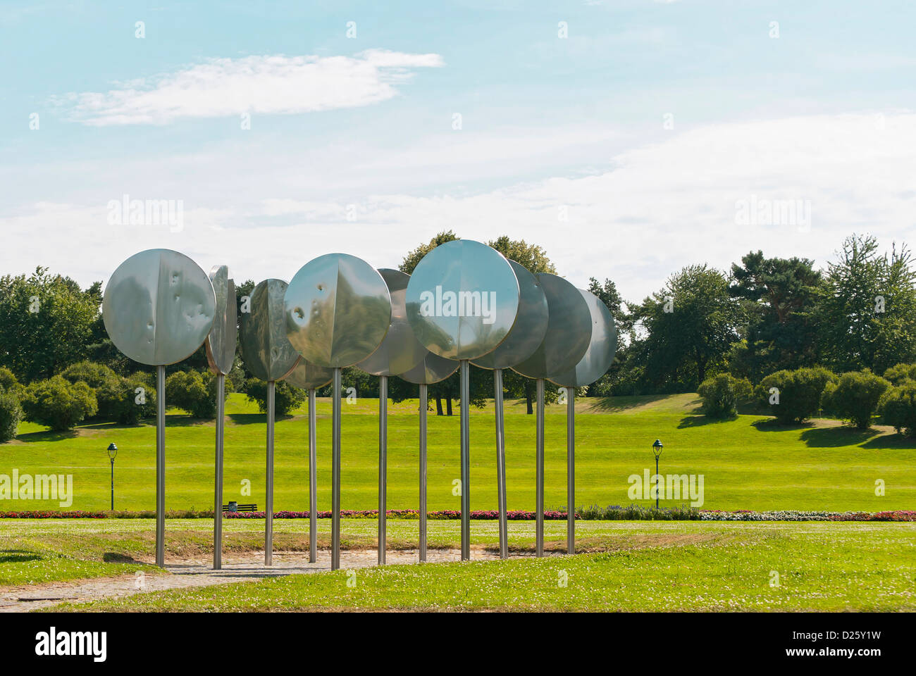 Rheinaue, a leisure park on the banks of the Rhine in Bonn, Germany ...