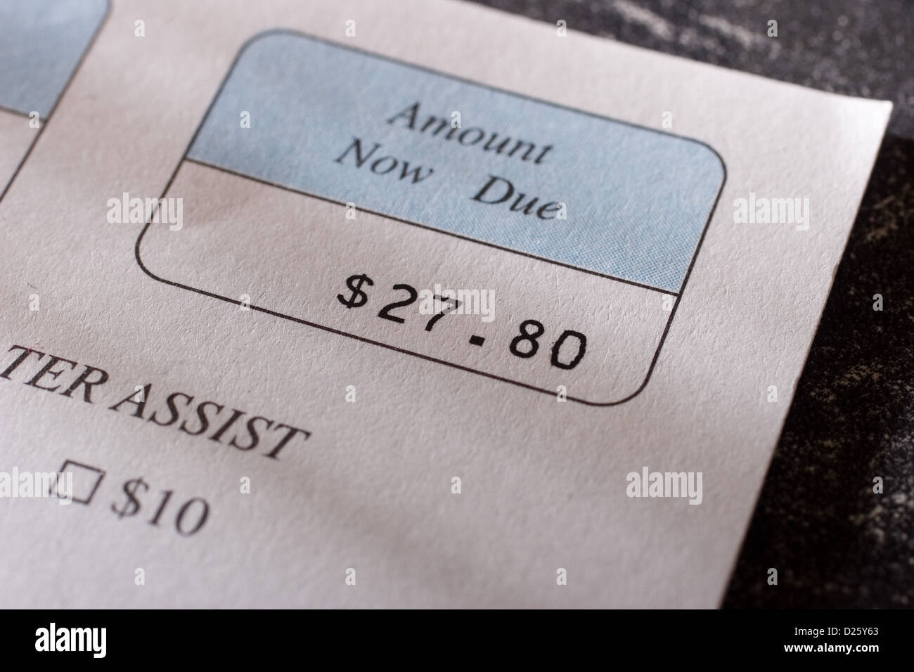 Utility bill notice hi-res stock photography and images - Alamy