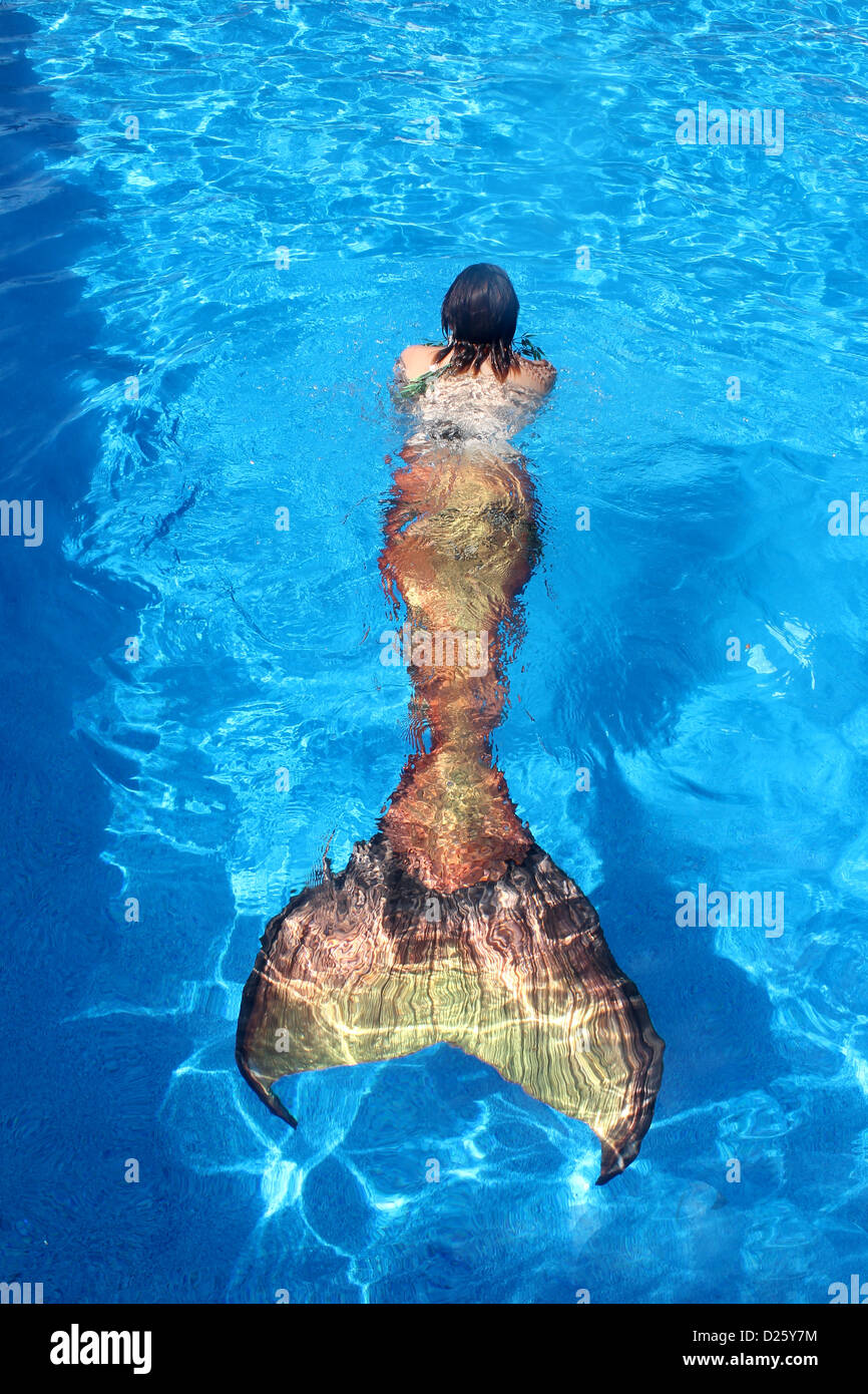 Mermaid at the surface Stock Photo - Alamy