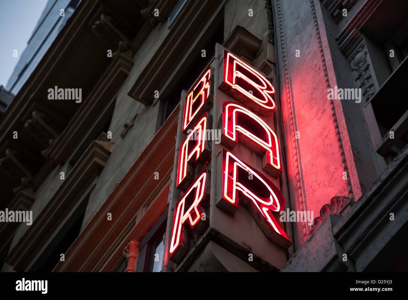 Generic Bar Sign, NYC Stock Photo - Alamy
