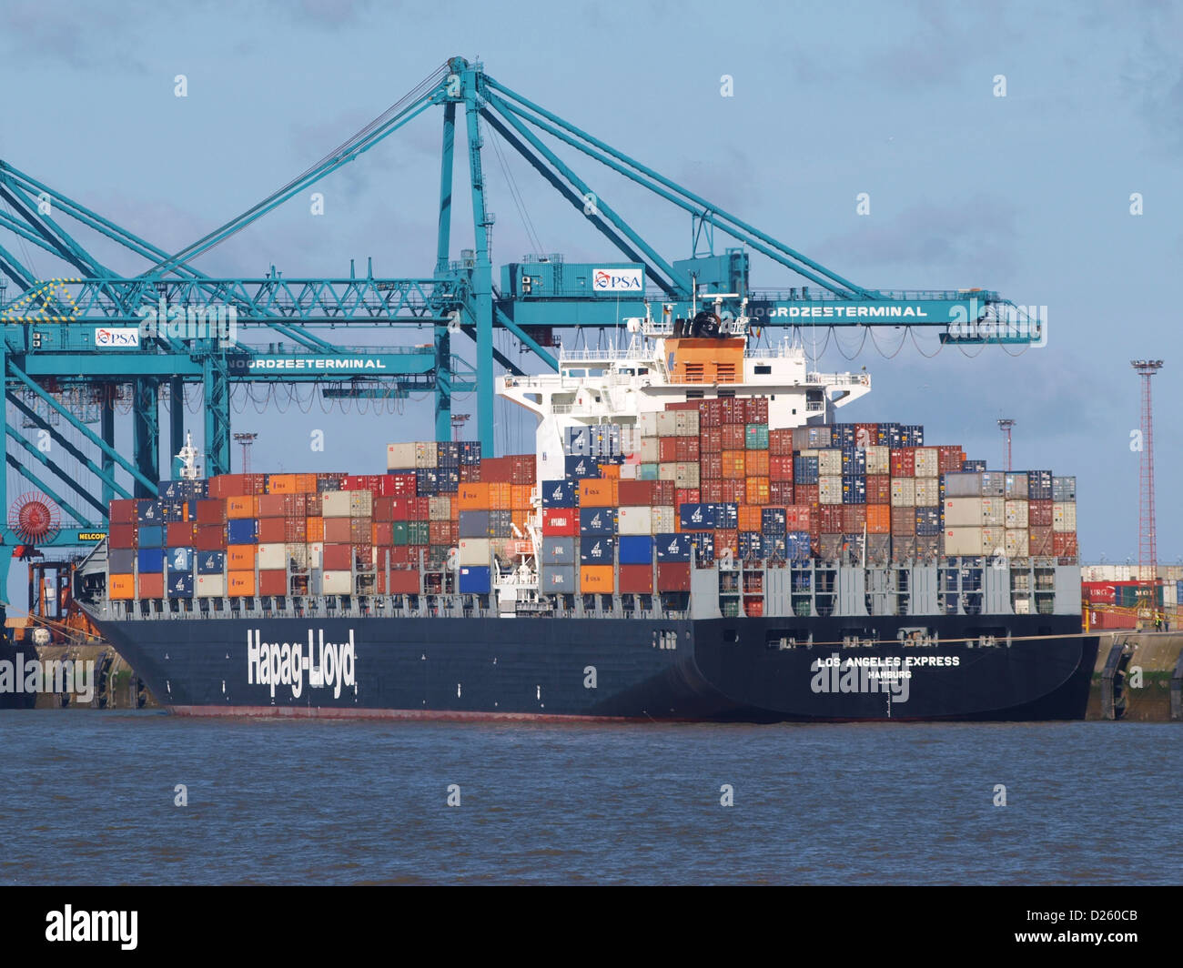 Merchant cargo container ships Stock Photo - Alamy