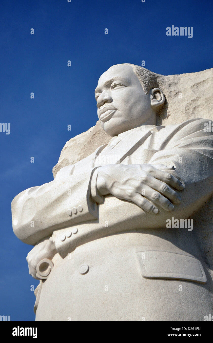 Photograph of Memorial Statue of Civil Rights Leader Dr Martin Luther ...