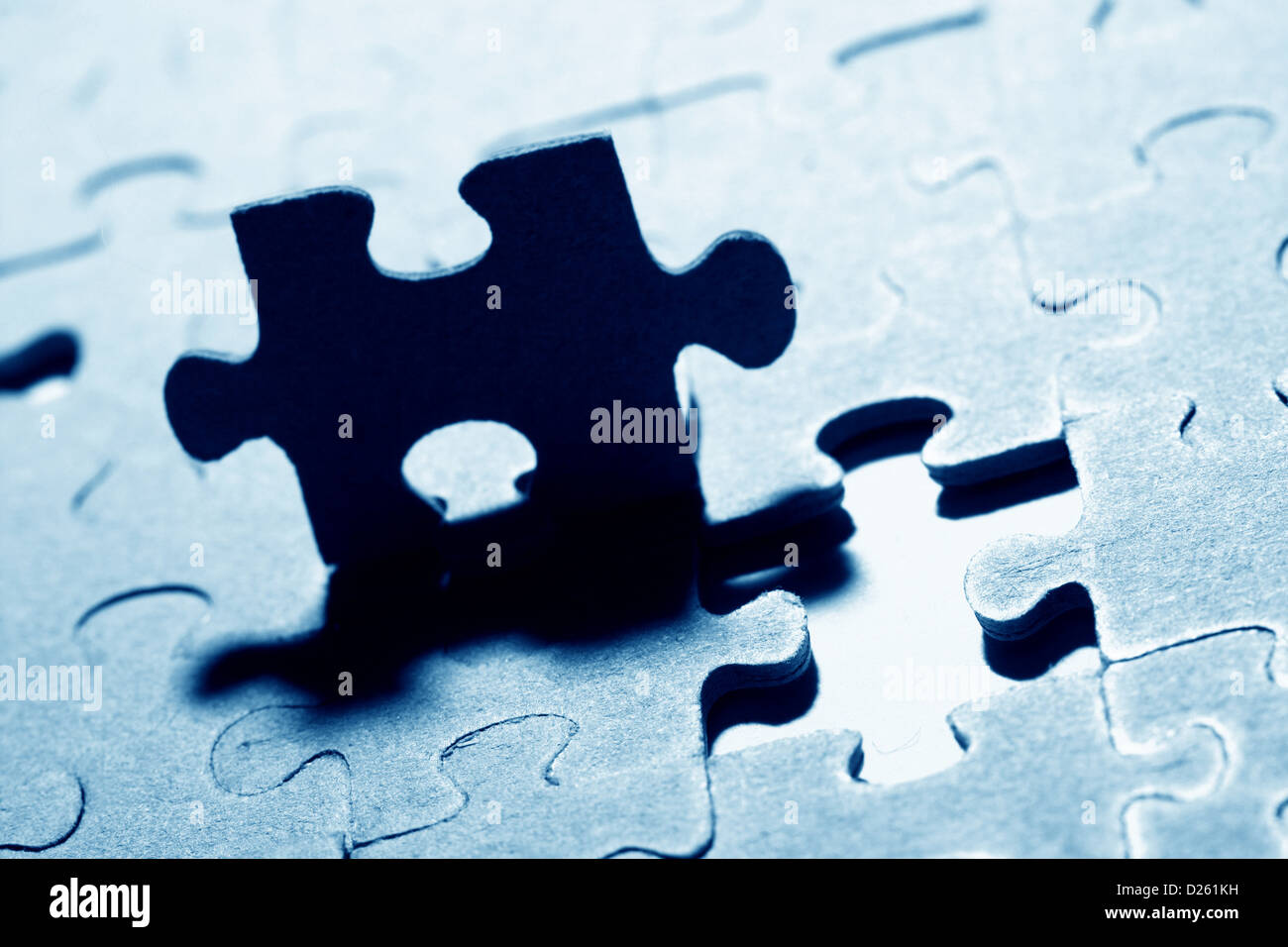 puzzle combined objects macro close up Stock Photo - Alamy