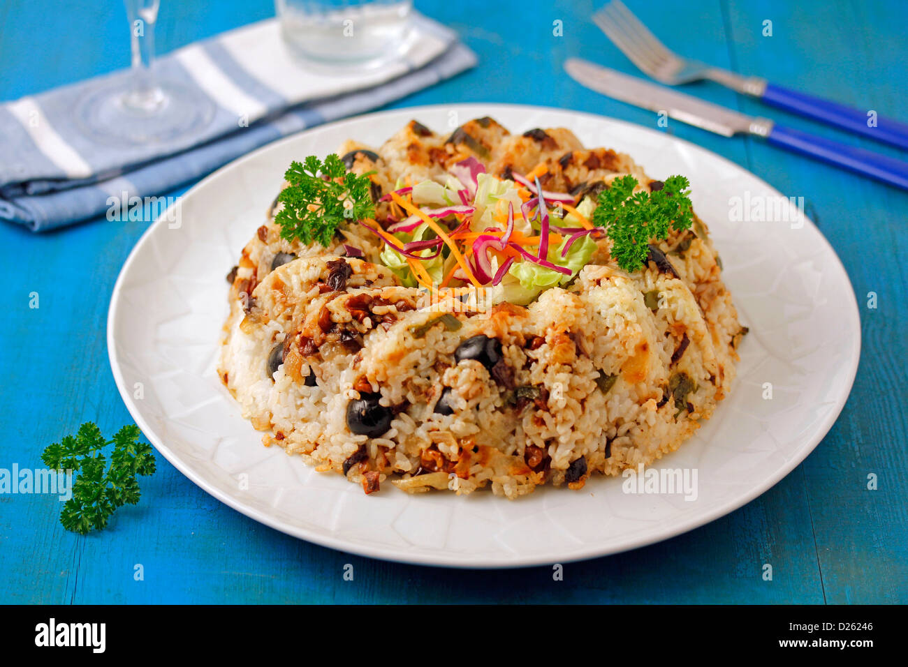 Greek rice crown Stock Photo - Alamy