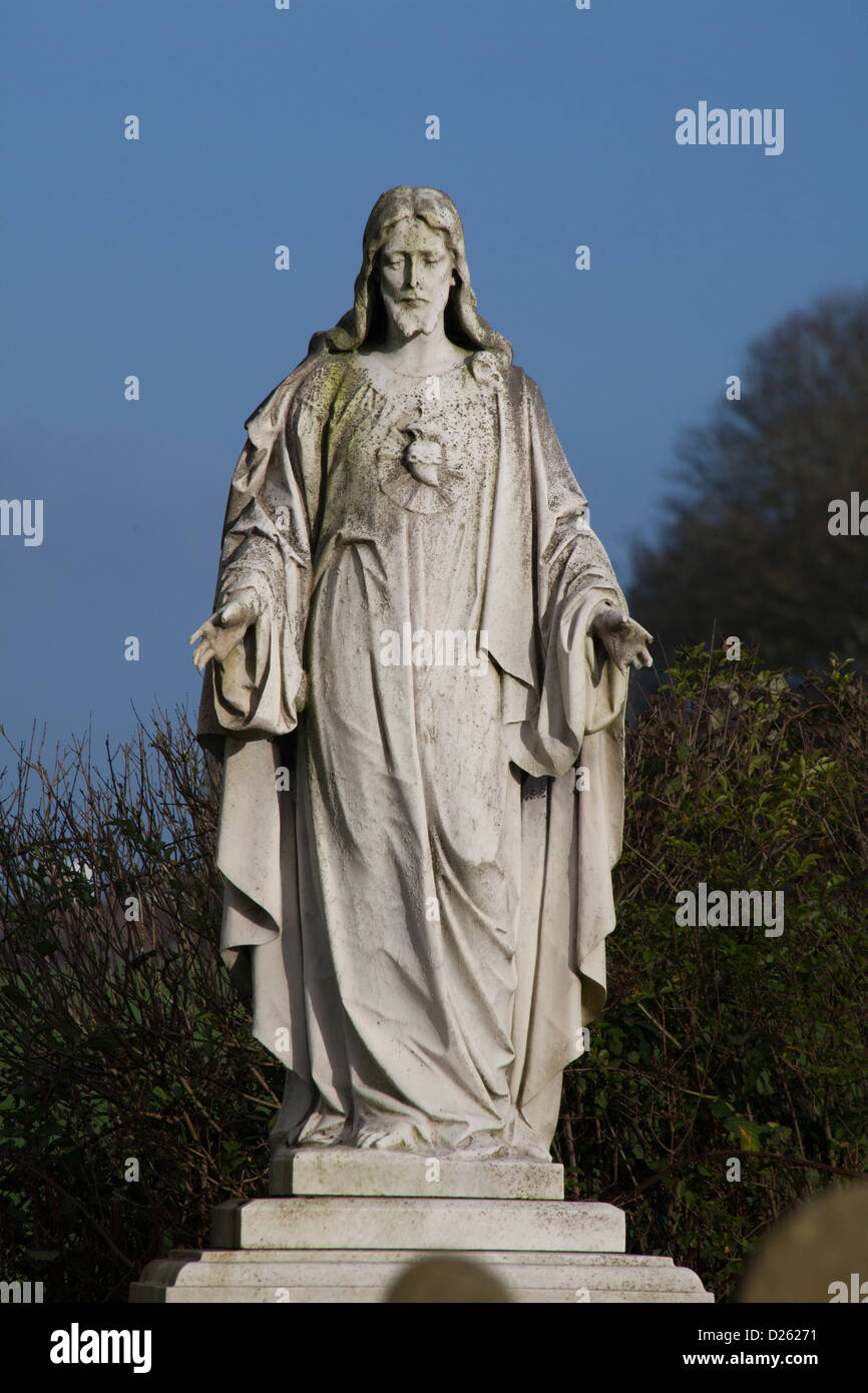 Statue of Jesus Christ at St Columba's Church Derry Londonderry ...