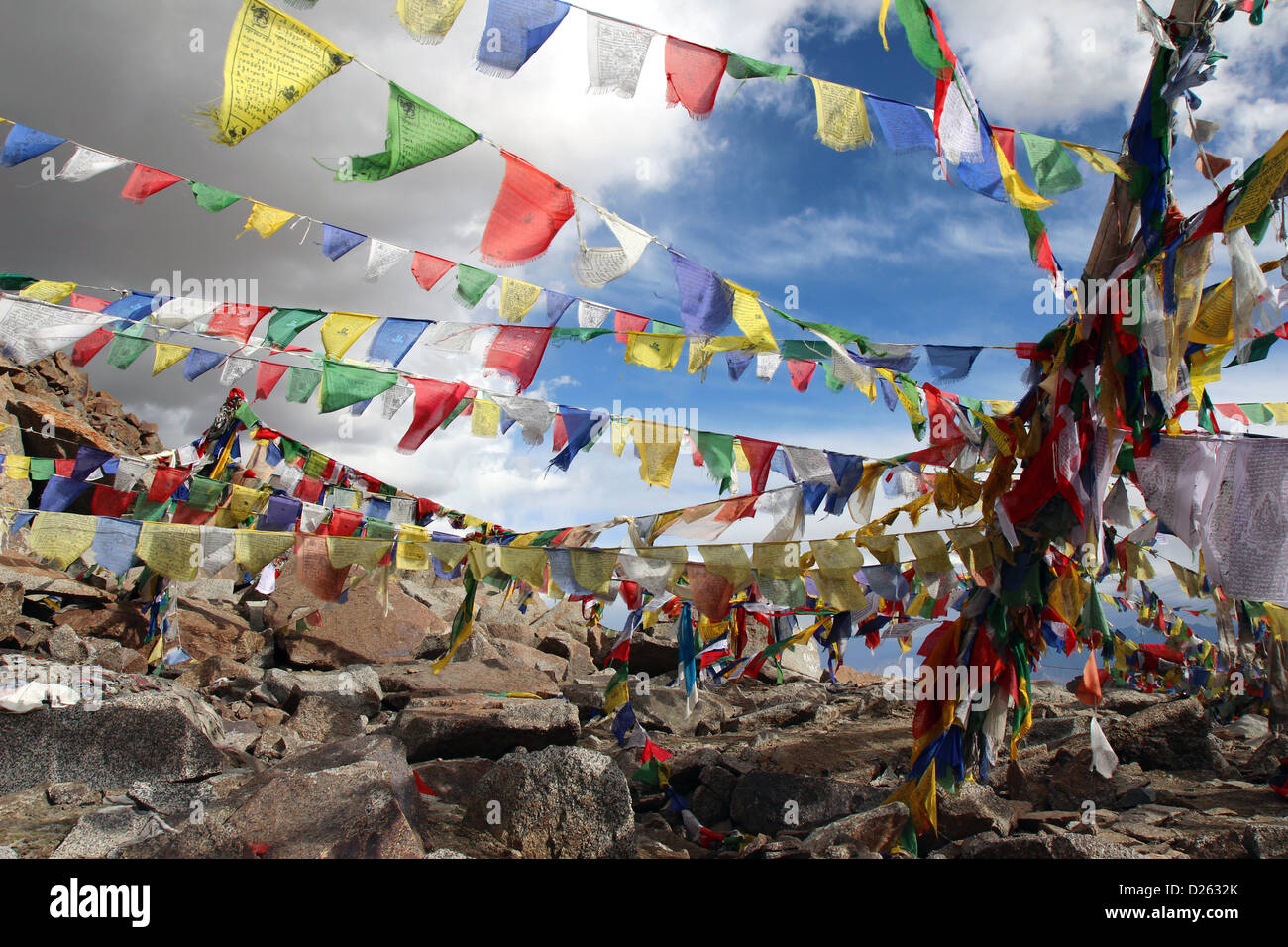 Prayer praying flag flags hi-res stock photography and images - Alamy