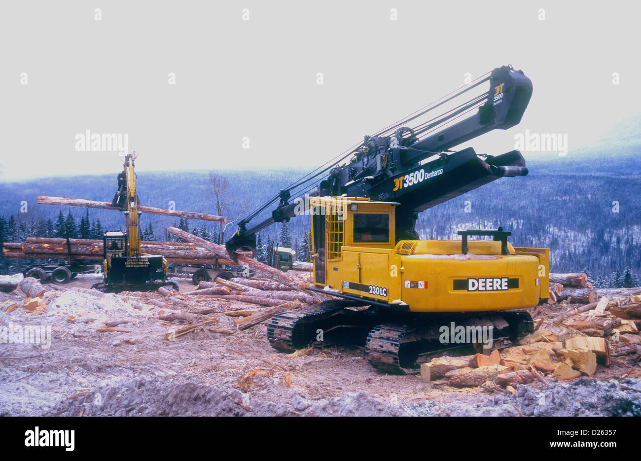 Log processing equipment 5 Stock Photo - Alamy