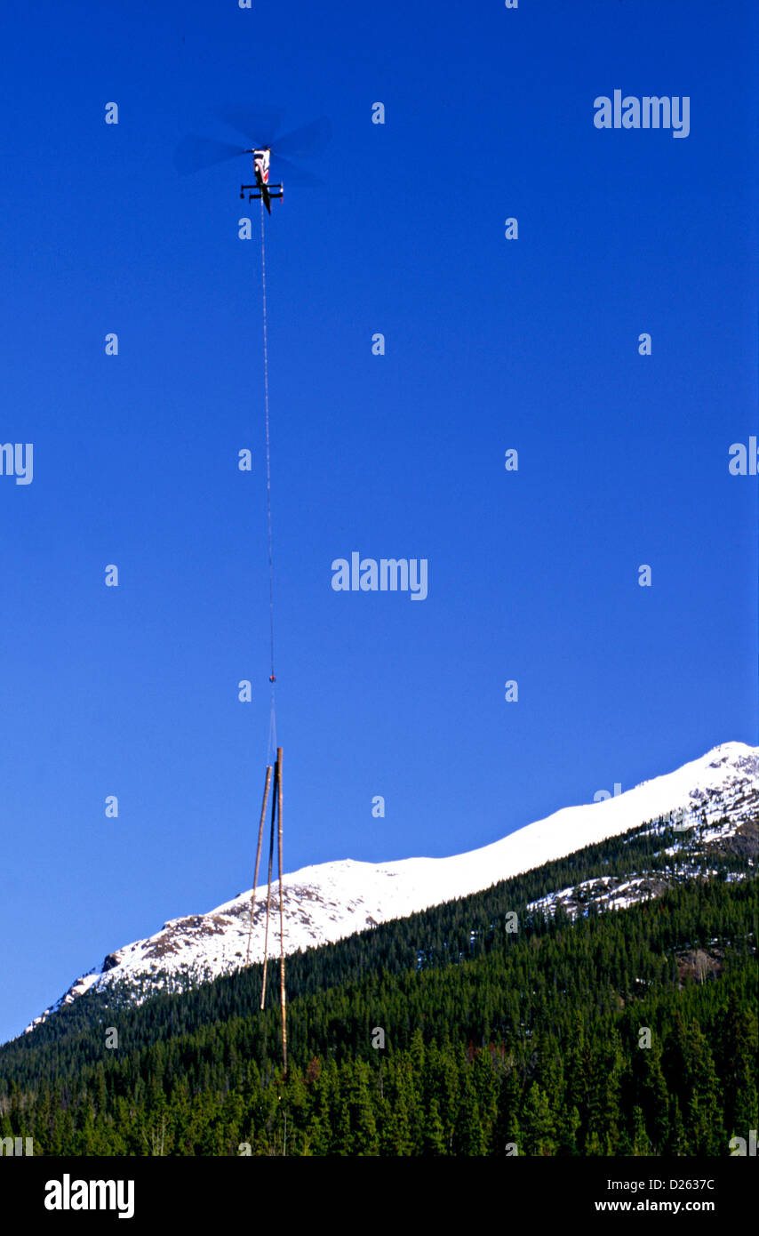 Helicopter logging hi-res stock photography and images - Alamy