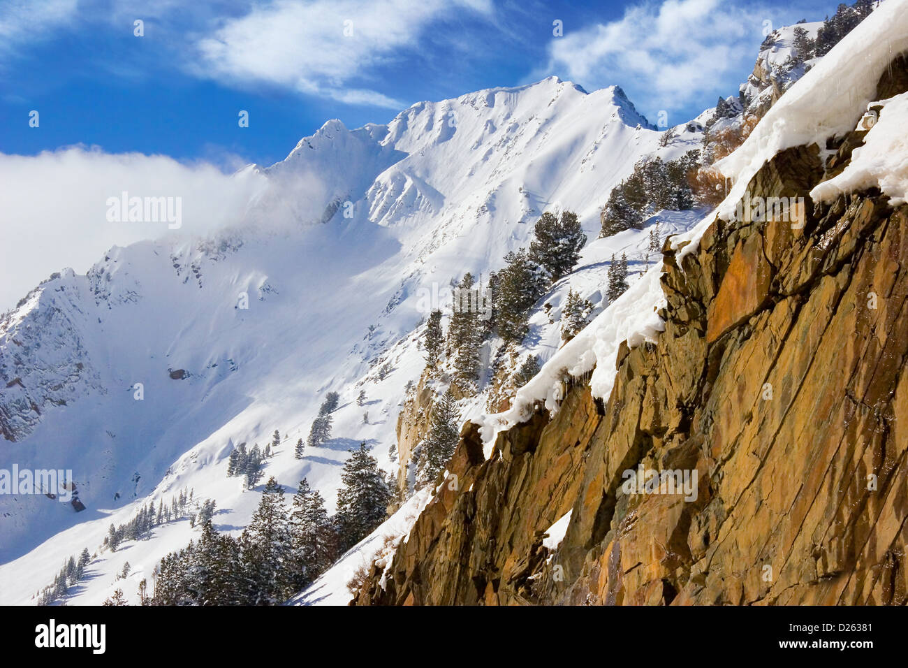Superior Peak, Wasatch Mountains Stock Photo - Alamy