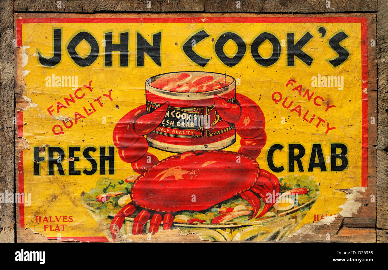 Old Advertising Sign Stock Photo - Alamy