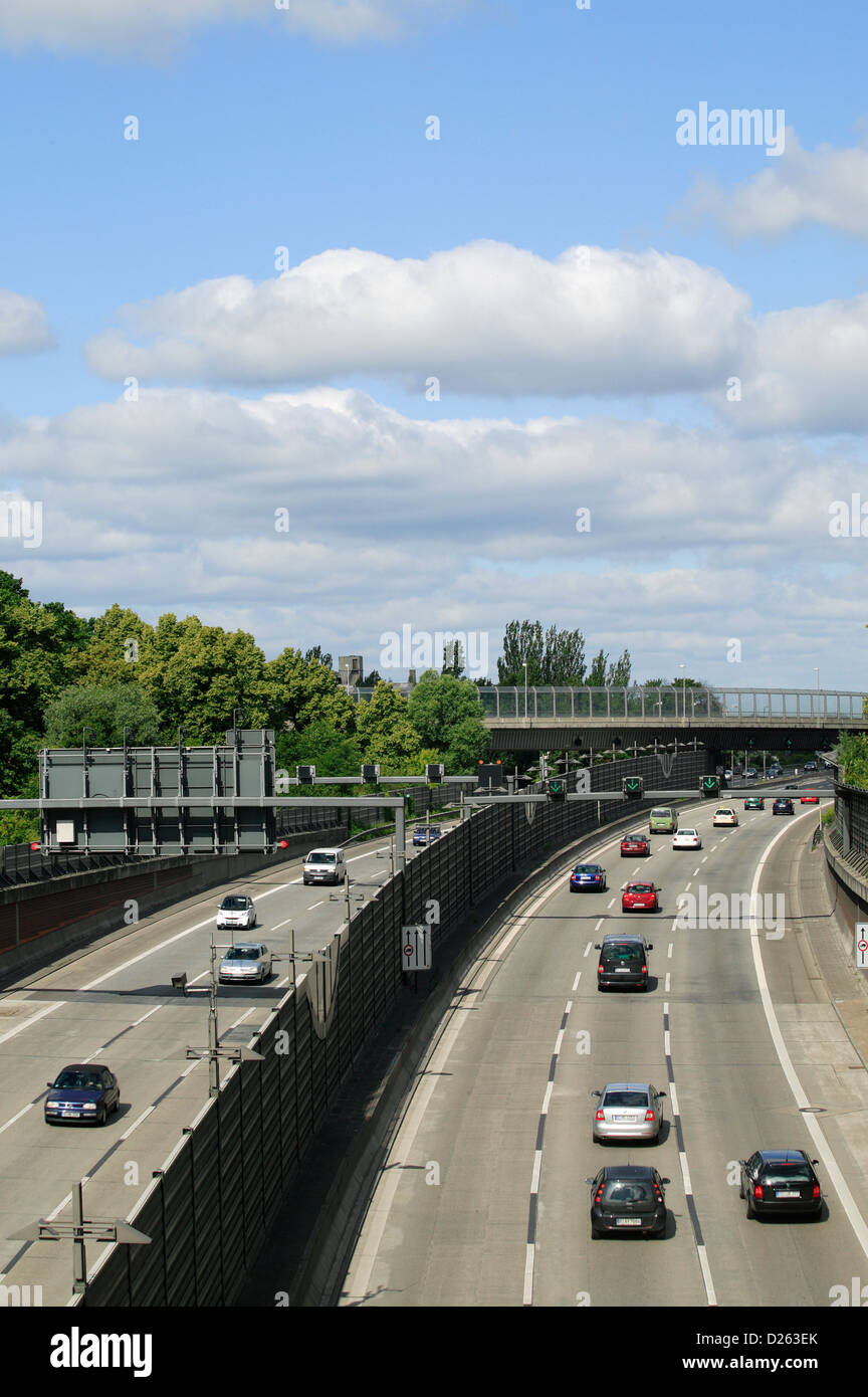 Berlin, Germany, traffic on the motorway A 100 Stock Photo - Alamy