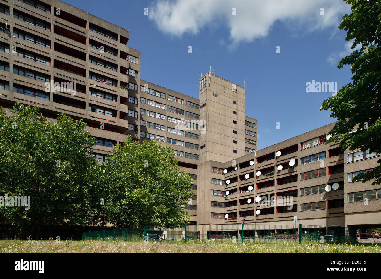 Berlin, Germany, residential buildings in the district of Tempelhof ...