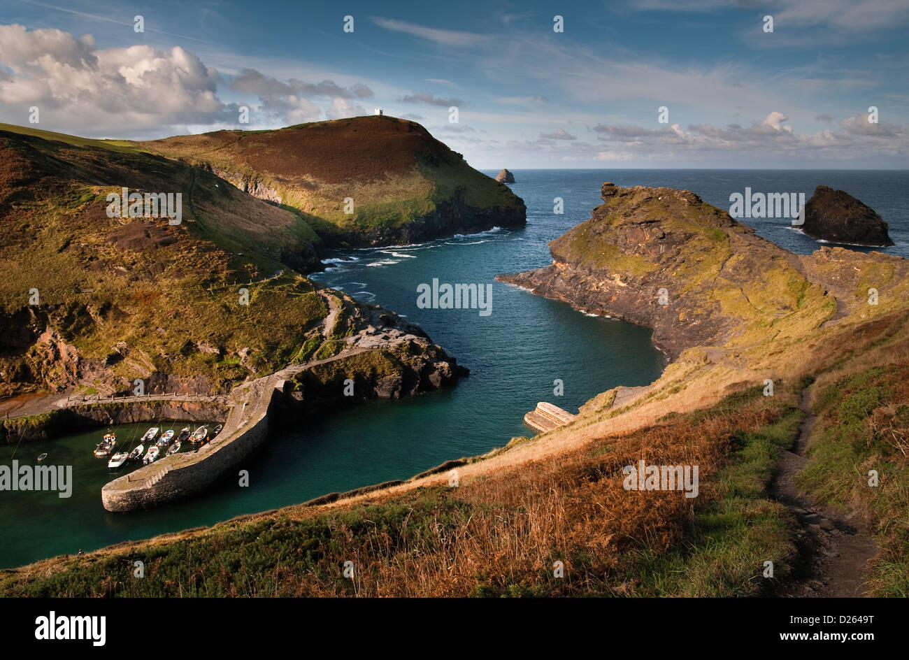 Harbour, Boscastle, Cornwall, bay, boats Stock Photo - Alamy