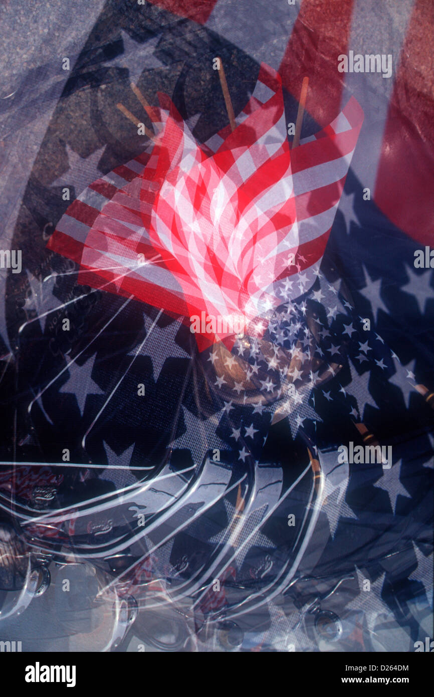 Multiple Exposure of Stars and Stri Stock Photo - Alamy