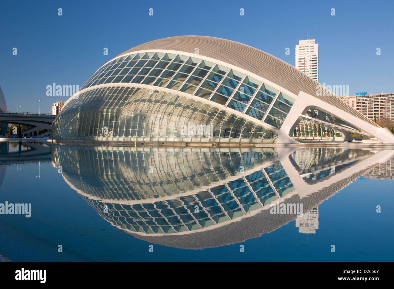 Spain Valencia the City of Arts and Sciences building Ciudad de las ...