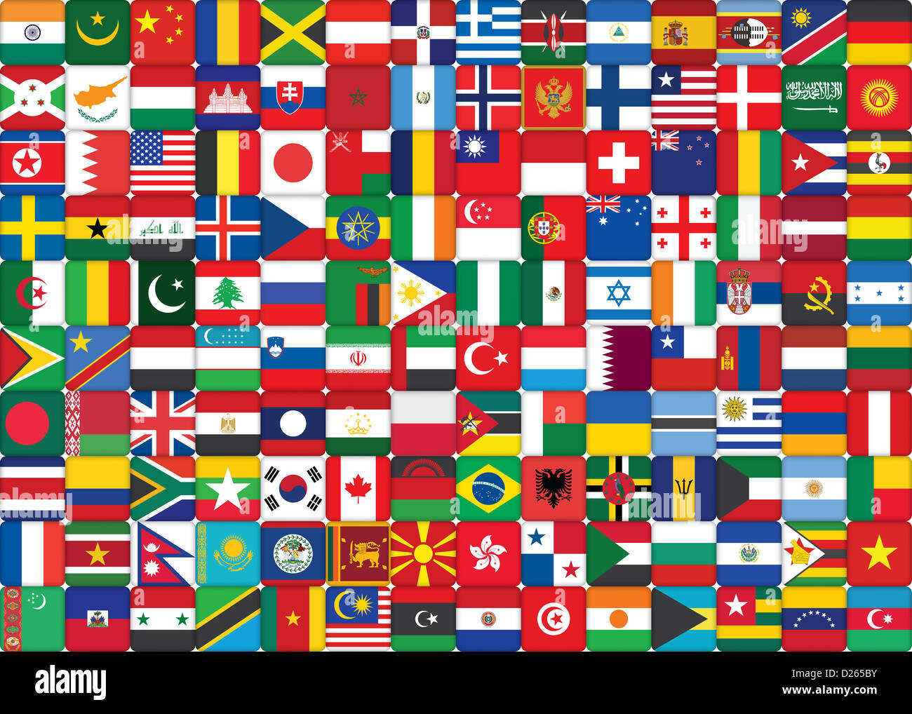 background made of world flags icons Stock Photo - Alamy