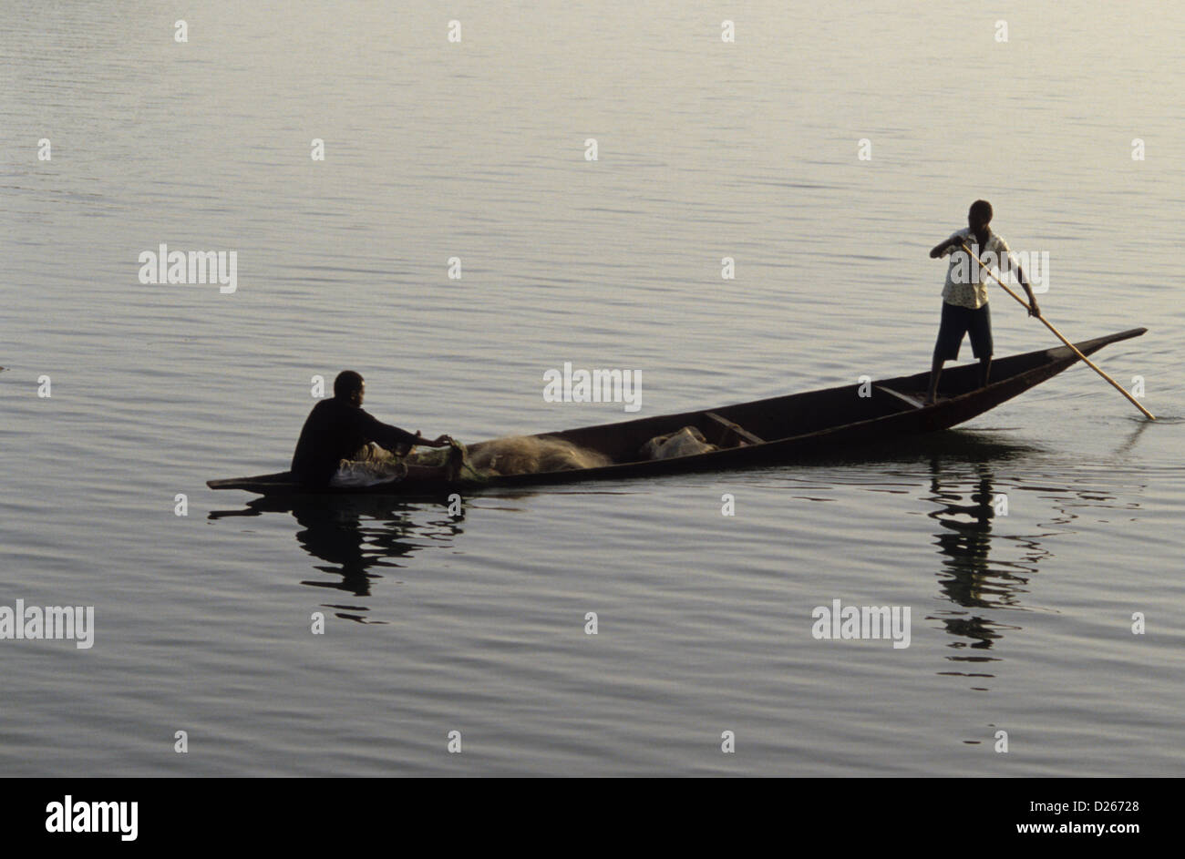 Fishing in the Niger River Stock Photo - Alamy