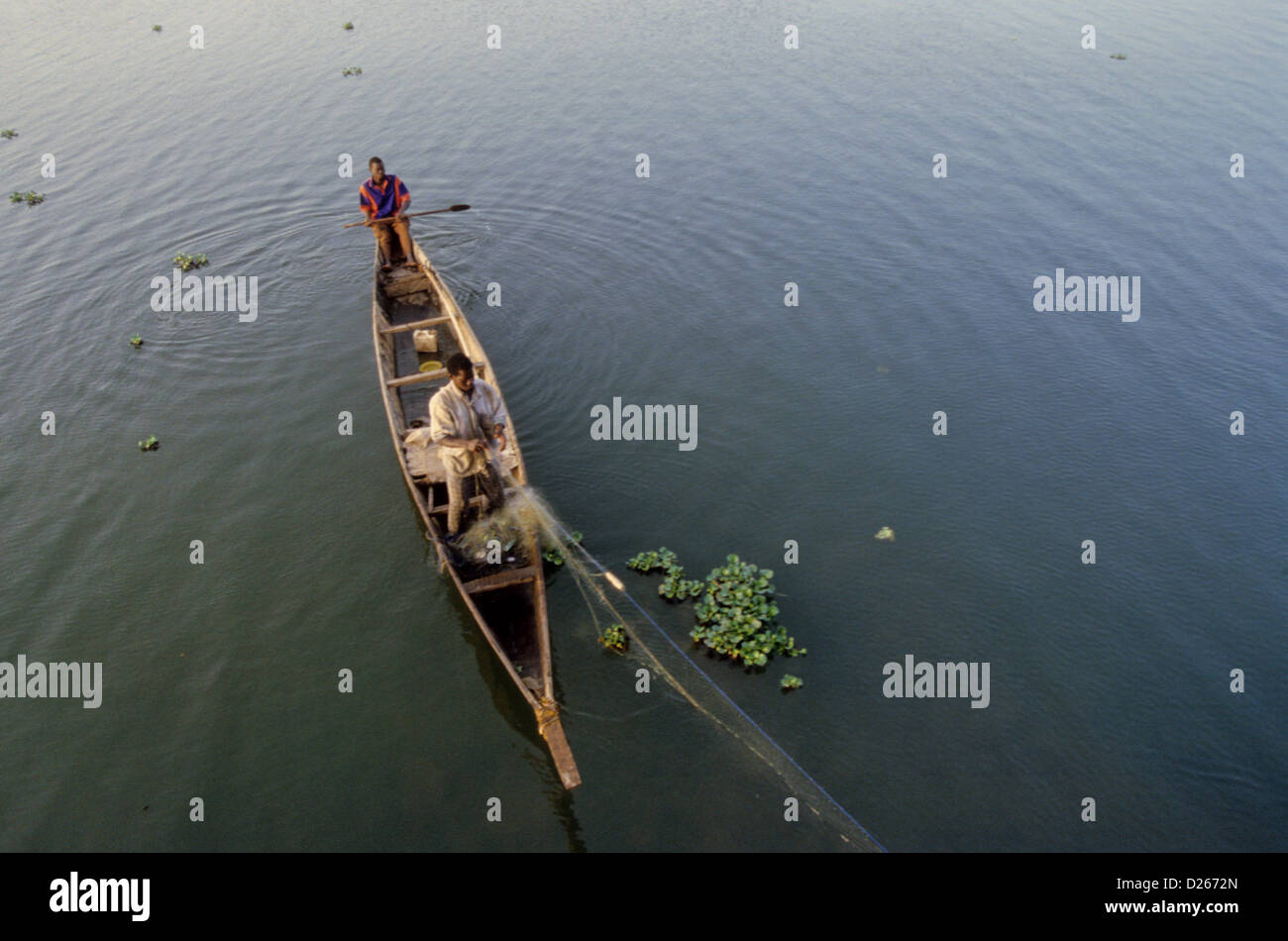 Pirogue in Niger River Stock Photo - Alamy
