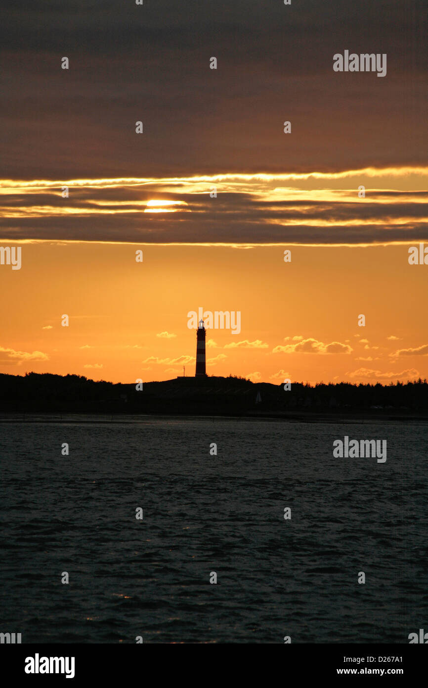 Amrum, Wittduen, Germany, Sunset at the lighthouse at Wittduen Stock ... Amrum, Wittduen, Germany, Sunset at the lighthouse at Wittduen Stock ...