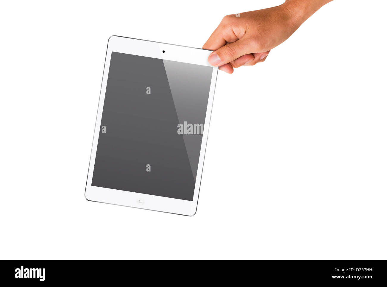 hand holding ipad mini Stock Photo - Alamy