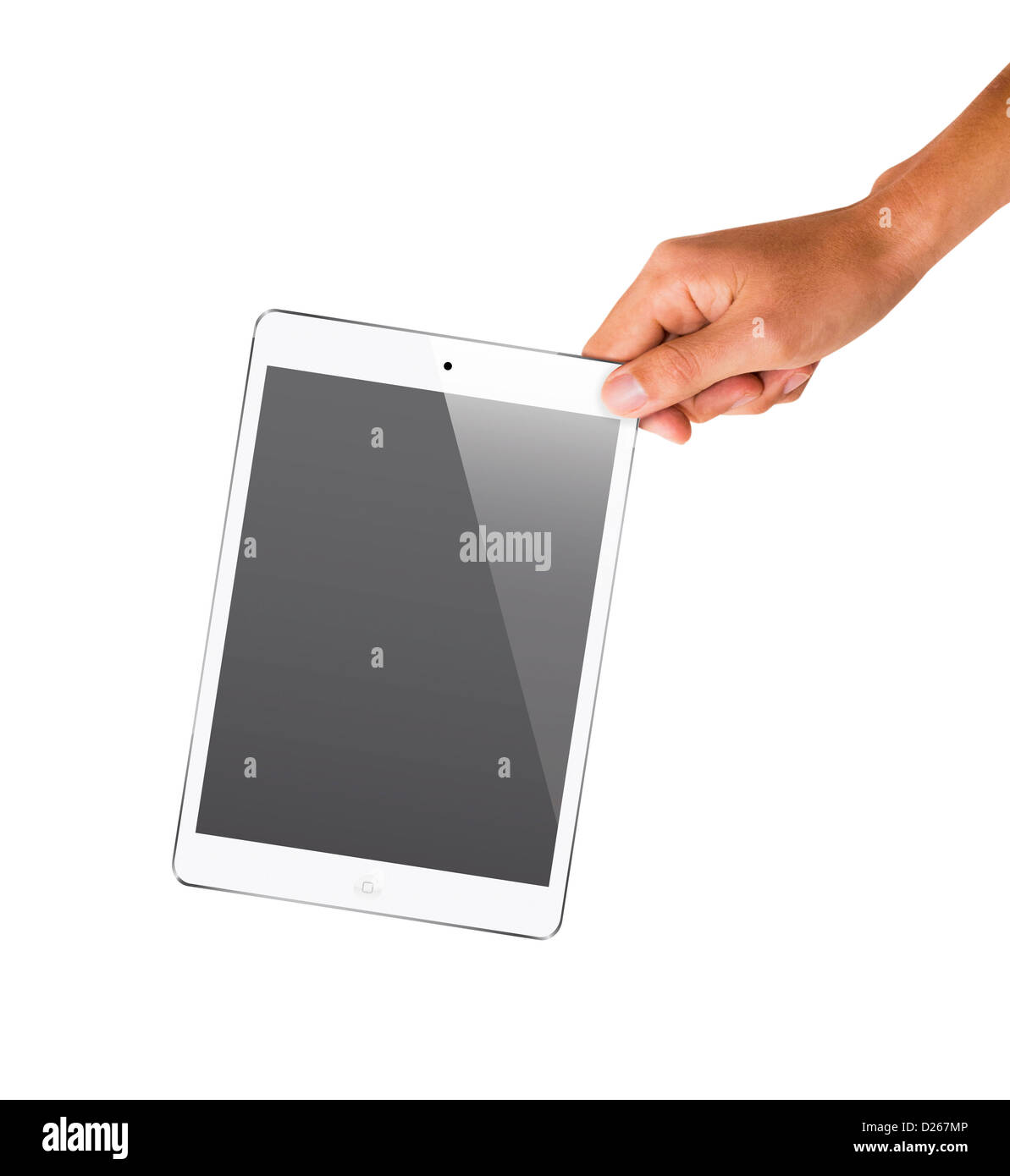 hand holding ipad mini Stock Photo - Alamy