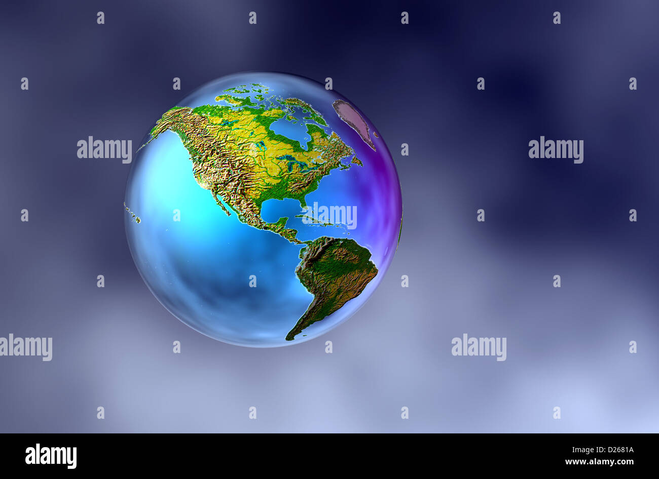 World globe western hemisphere hi-res stock photography and images - Alamy