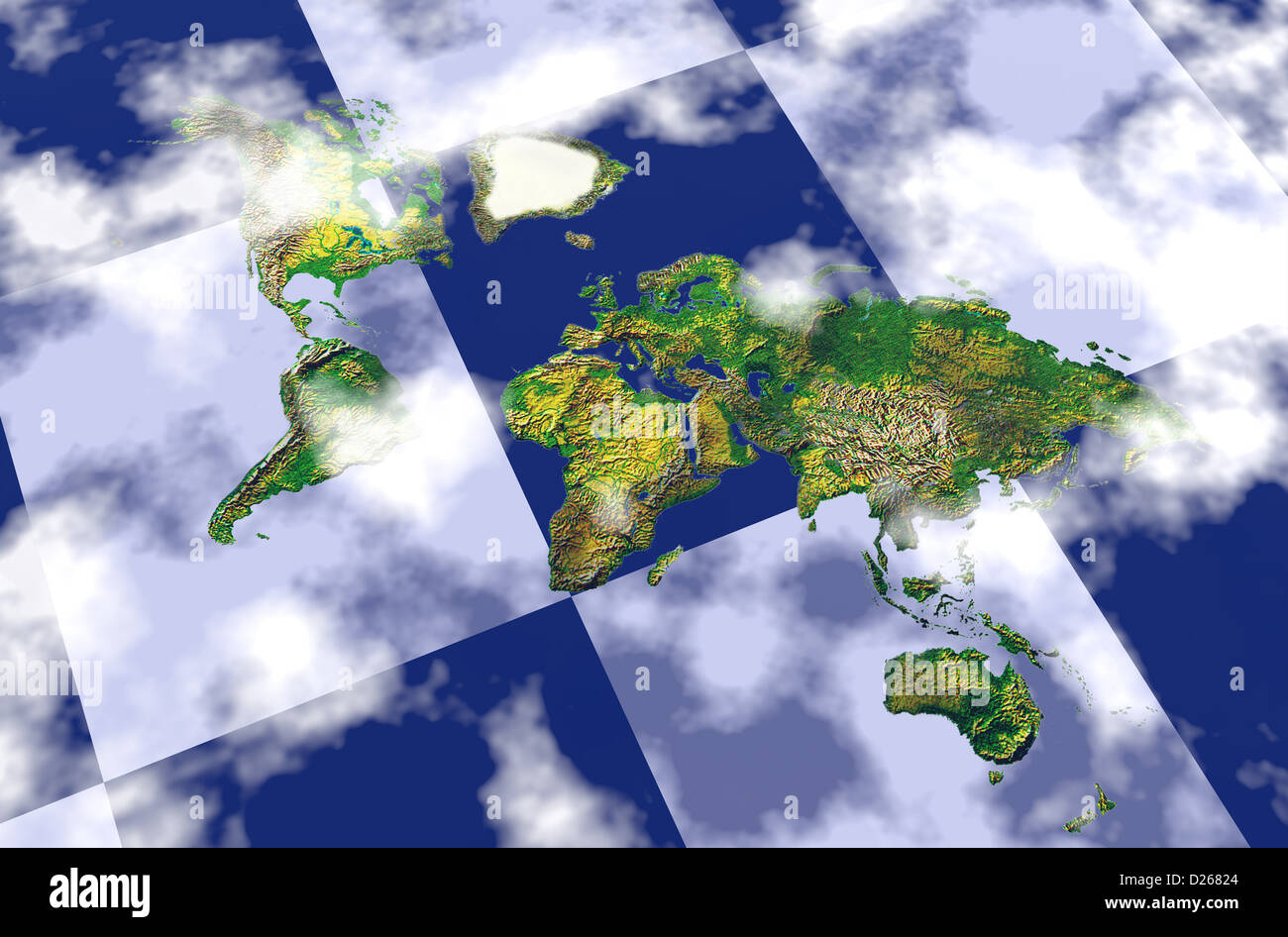 World topographic map hi-res stock photography and images - Alamy